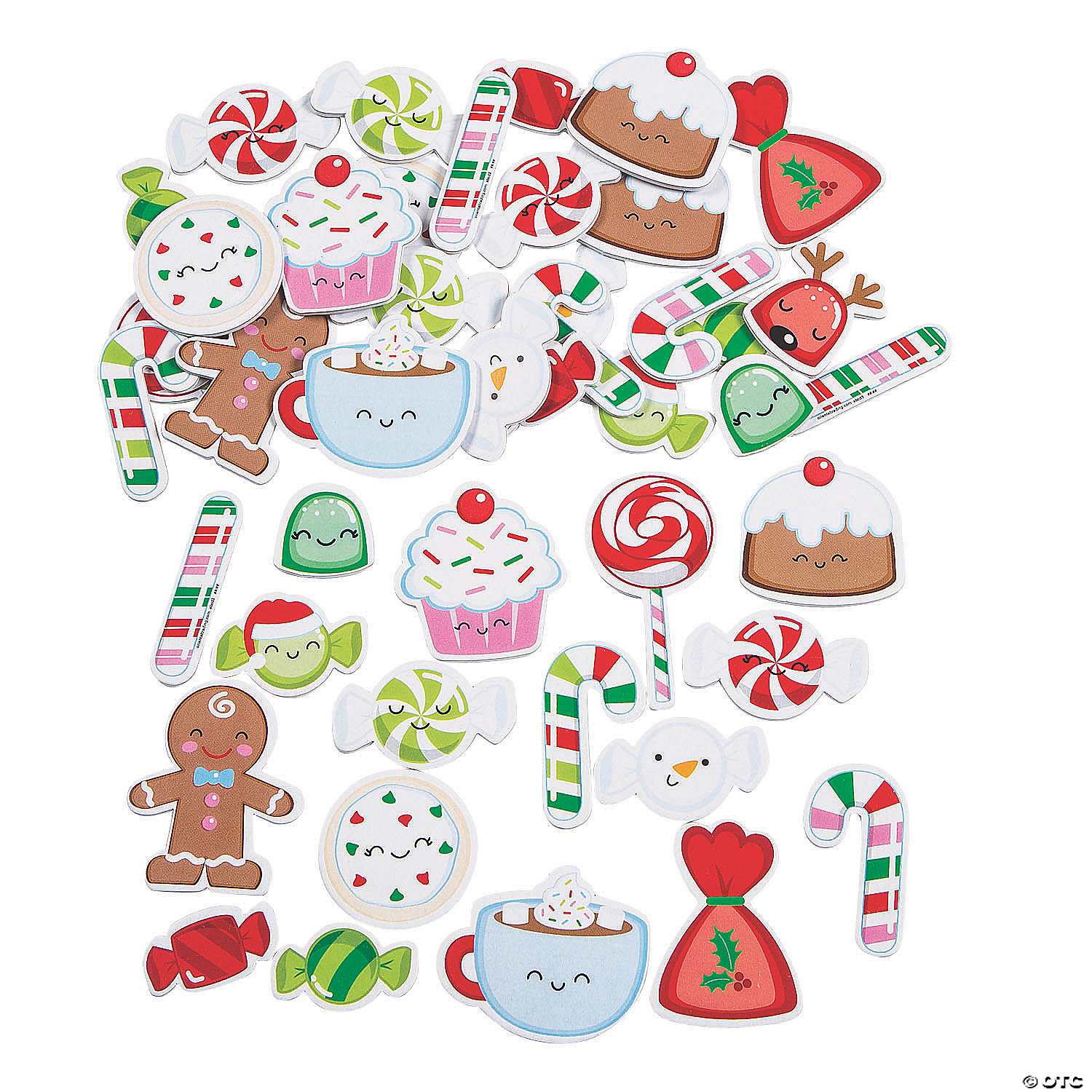 Christmas Candy Self-Adhesive Shapes