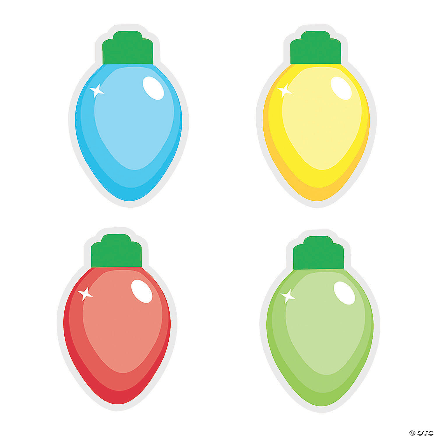 Christmas Light Bulb Clipart