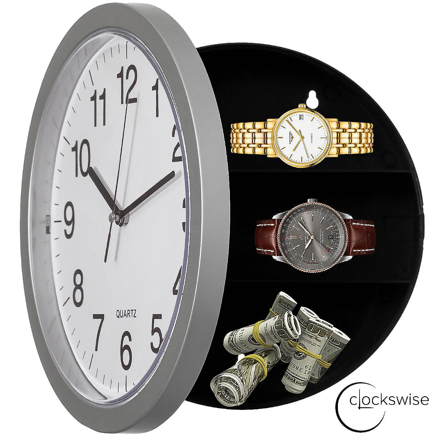Clockswise 10-in Wall Mounted Clock | Oriental Trading