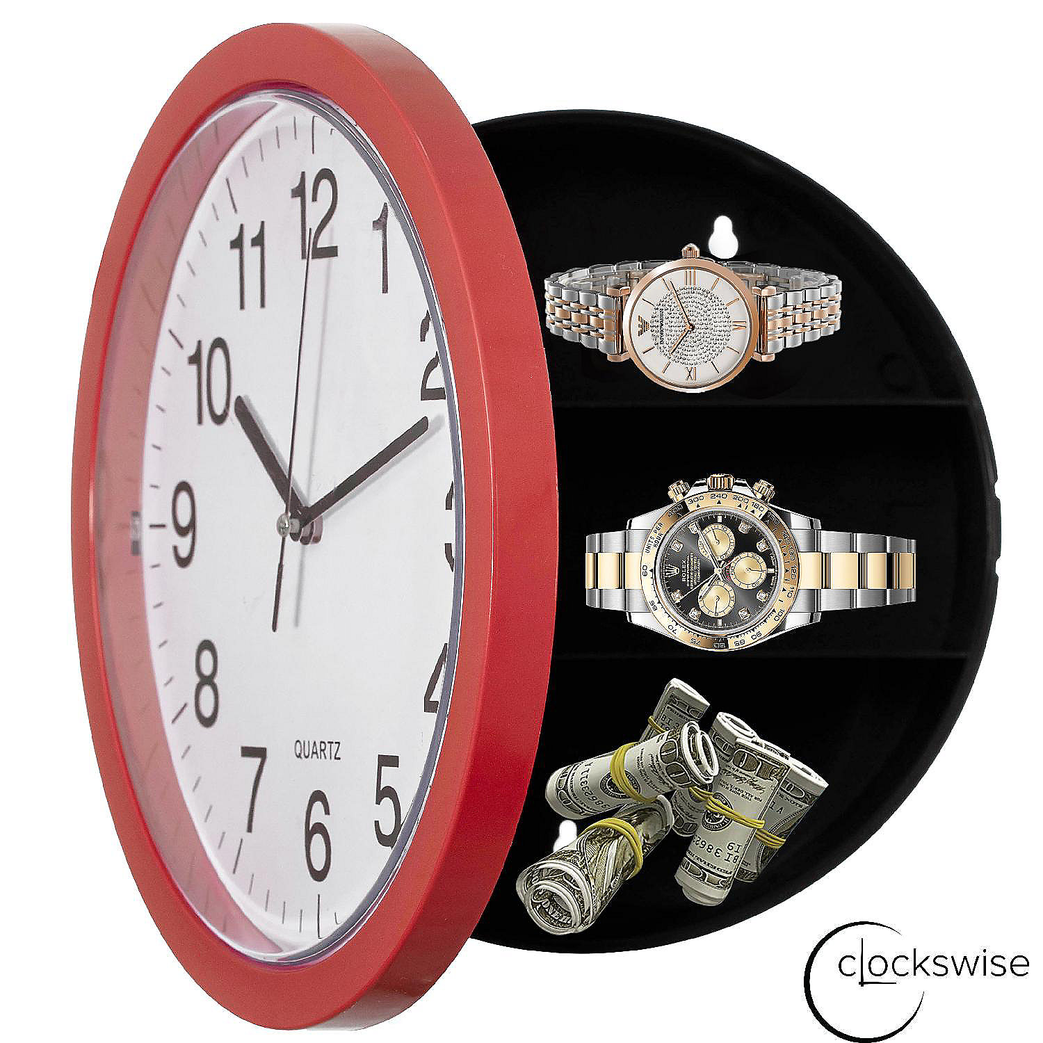 Clockswise 10-in Wall Mounted Clock | Oriental Trading