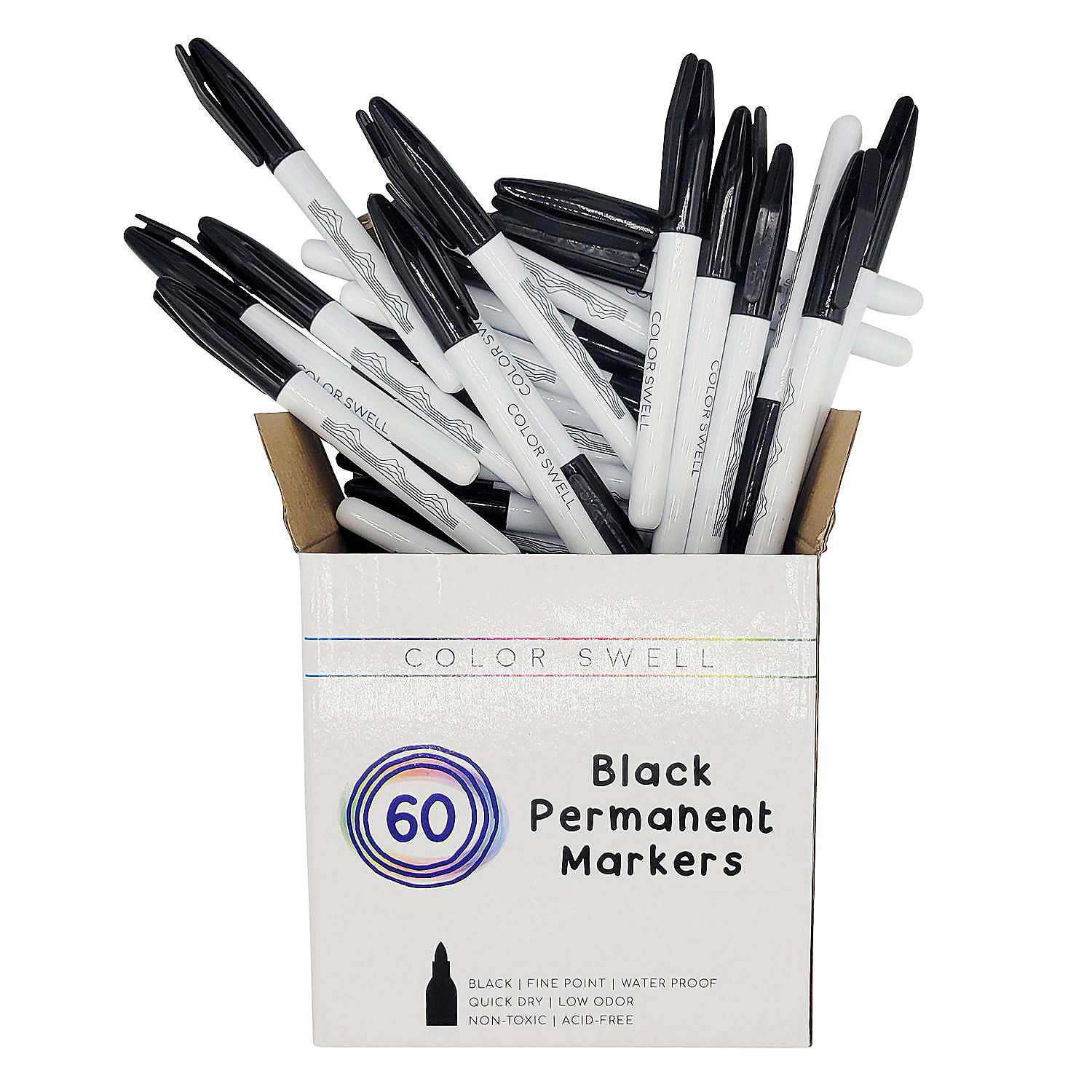 Color Swell Permanent Markers 60 pack | Oriental Trading