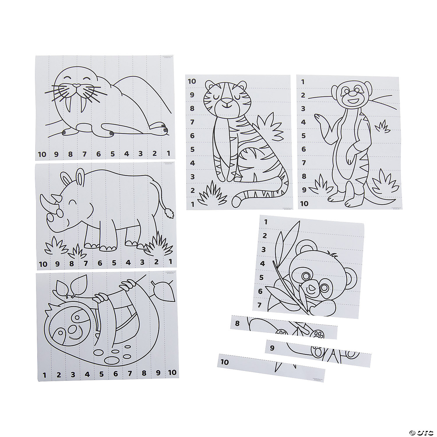 Color Your Own Counting Strips - 30 Pc. | Oriental Trading
