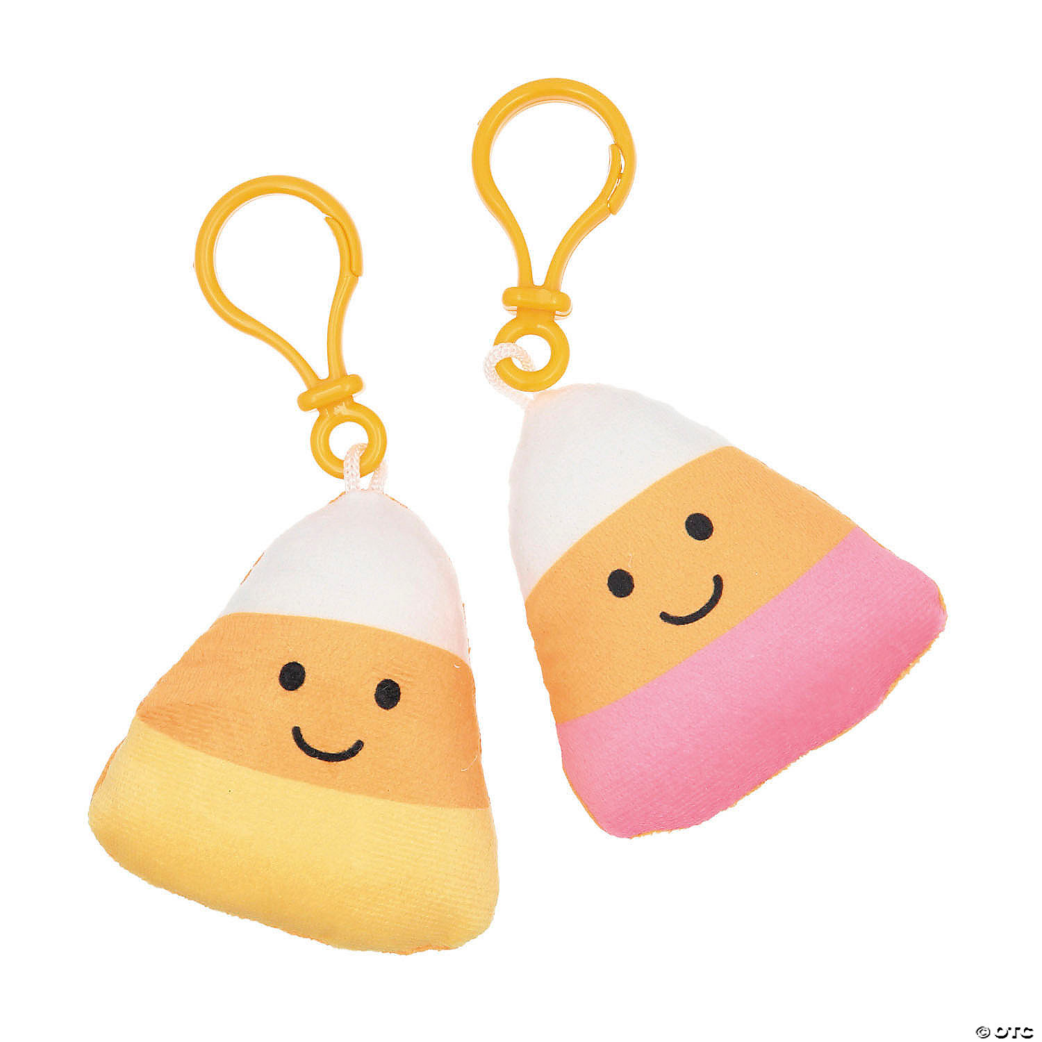 Colorful Stuffed Candy Corn Backpack Clips
