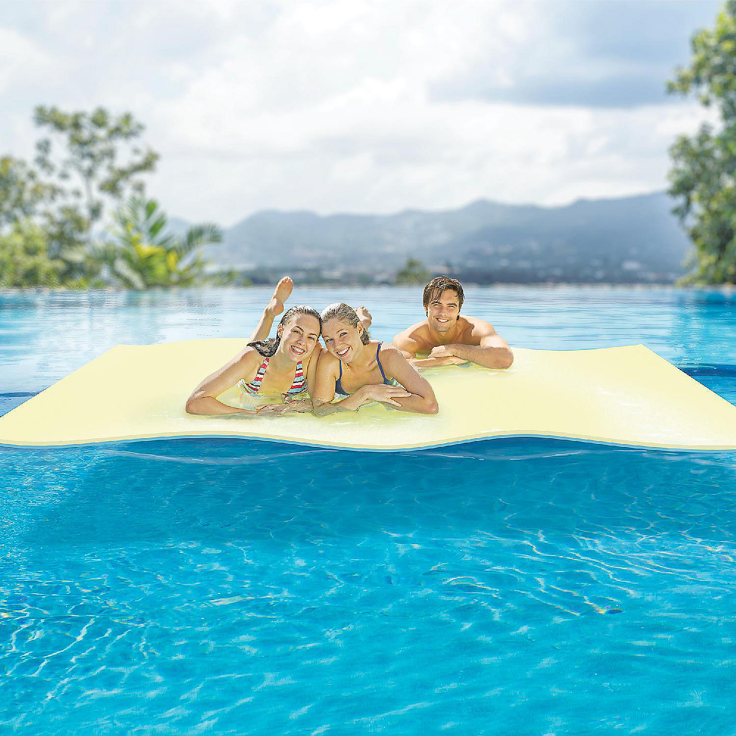 Comfy Float: Water Pad Pool & Lake Inflatable Float - 144" X 60 ...