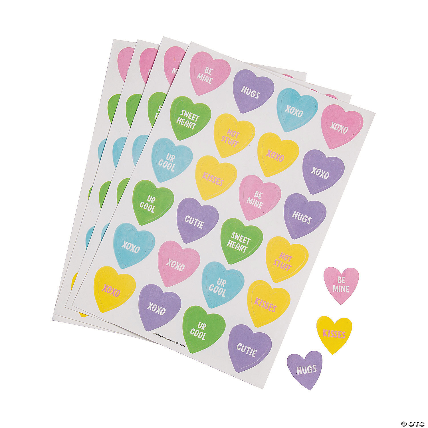Stickers, Labels & Tags Stickers Classic Hearts Sticker sheet Paper ...