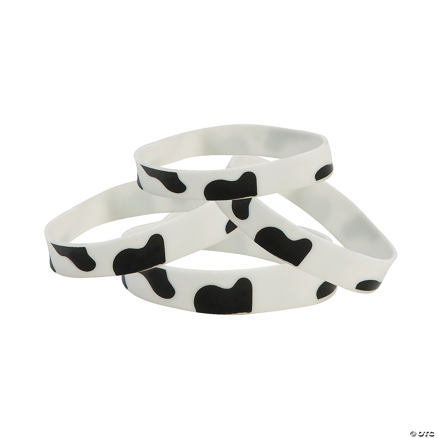 Cow Print Rubber Bracelets | Fun Express