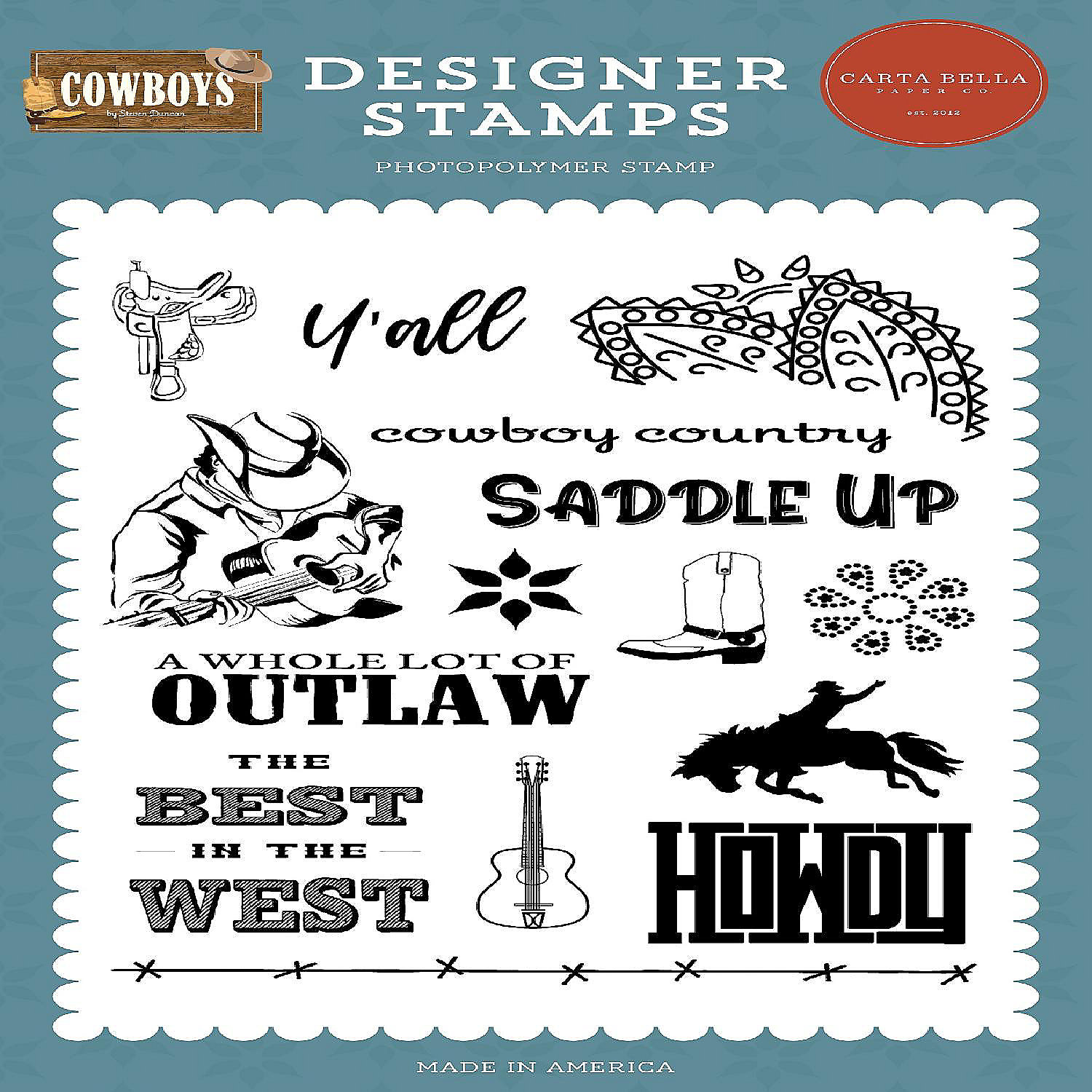Cowboys Stamps-Saddle Up | Oriental Trading
