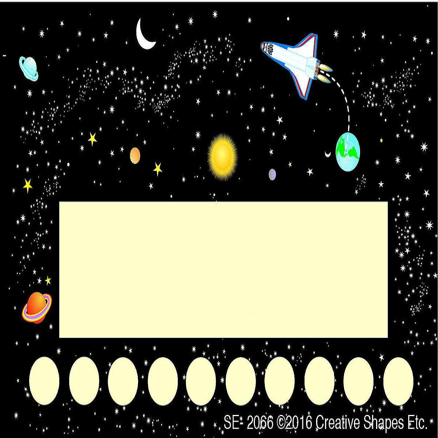 Creative Shapes Etc. - Incentive Punch Cards - Space