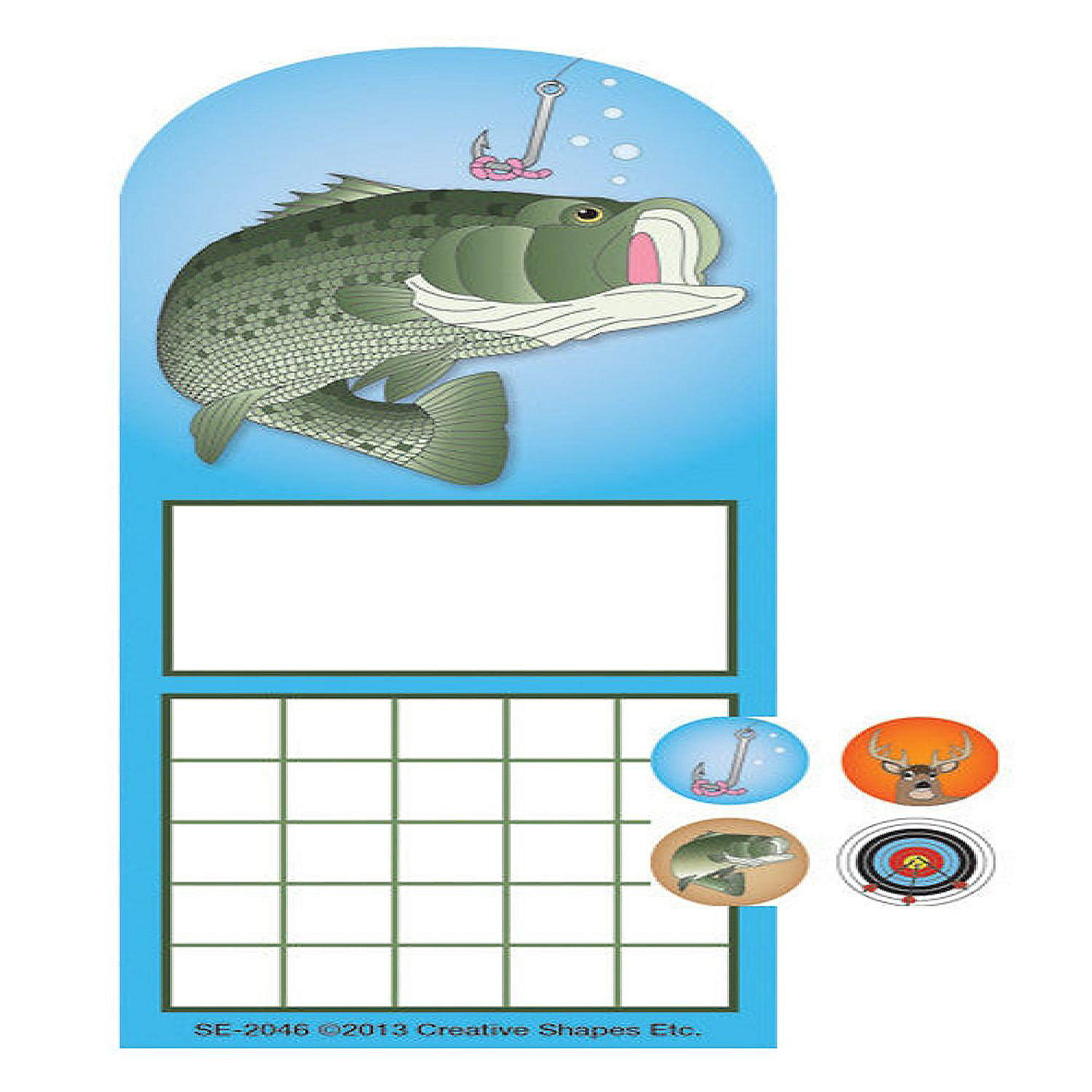 Creative Shapes Etc. - Incentive Sticker Set - Bass | Oriental Trading