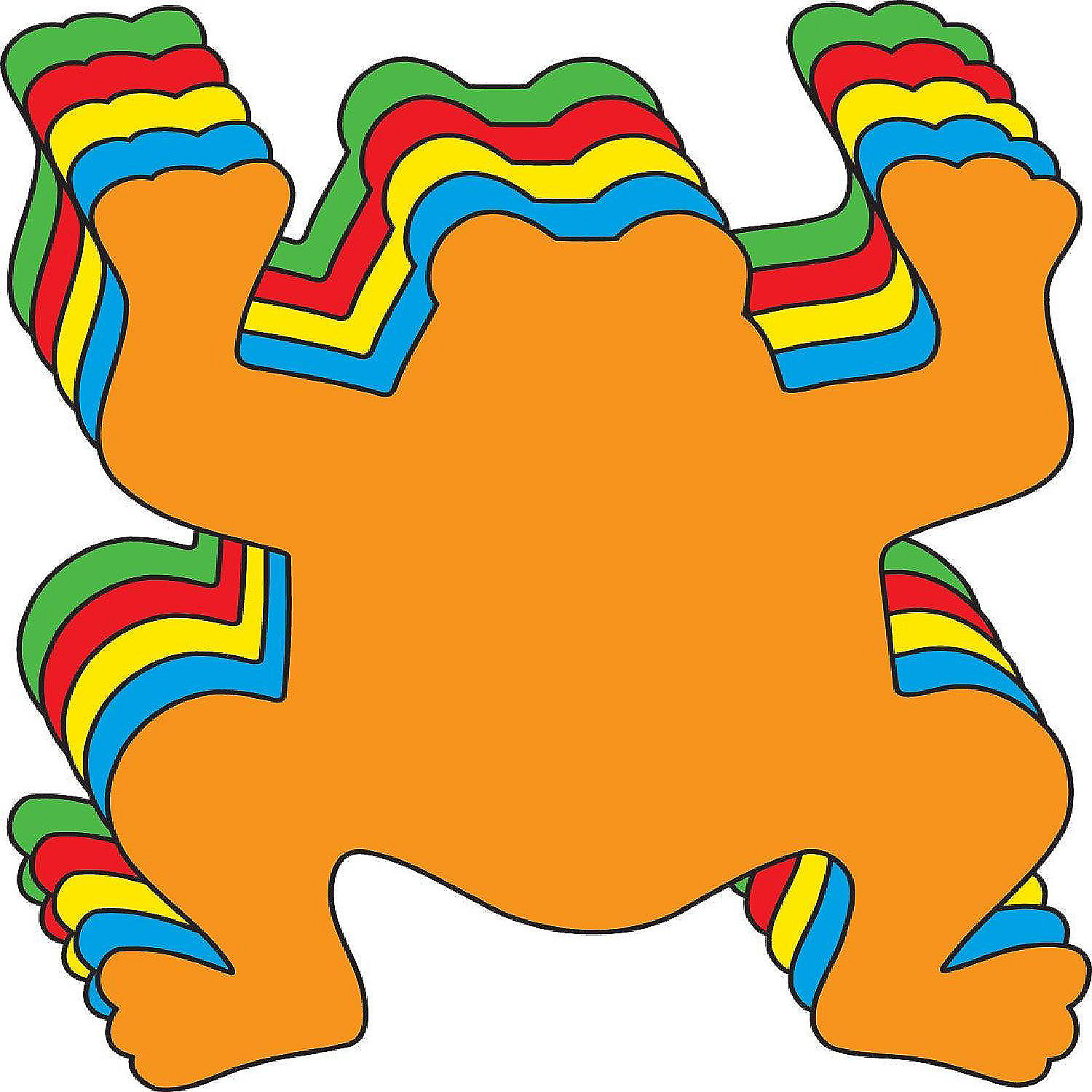 Creative Shapes Etc. - Large Assorted Cut-out - Frog | Oriental Trading