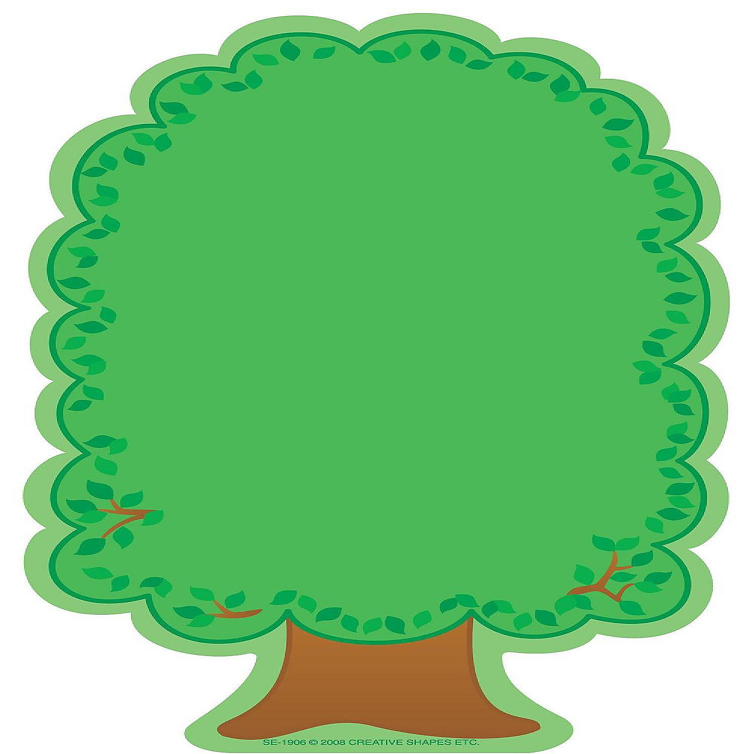 Creative Shapes Etc. - Large Notepad - Tree/summer