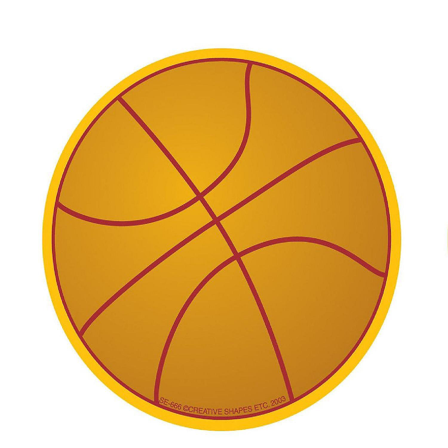 Creative Shapes Etc. - Mini Notepad - Basketball