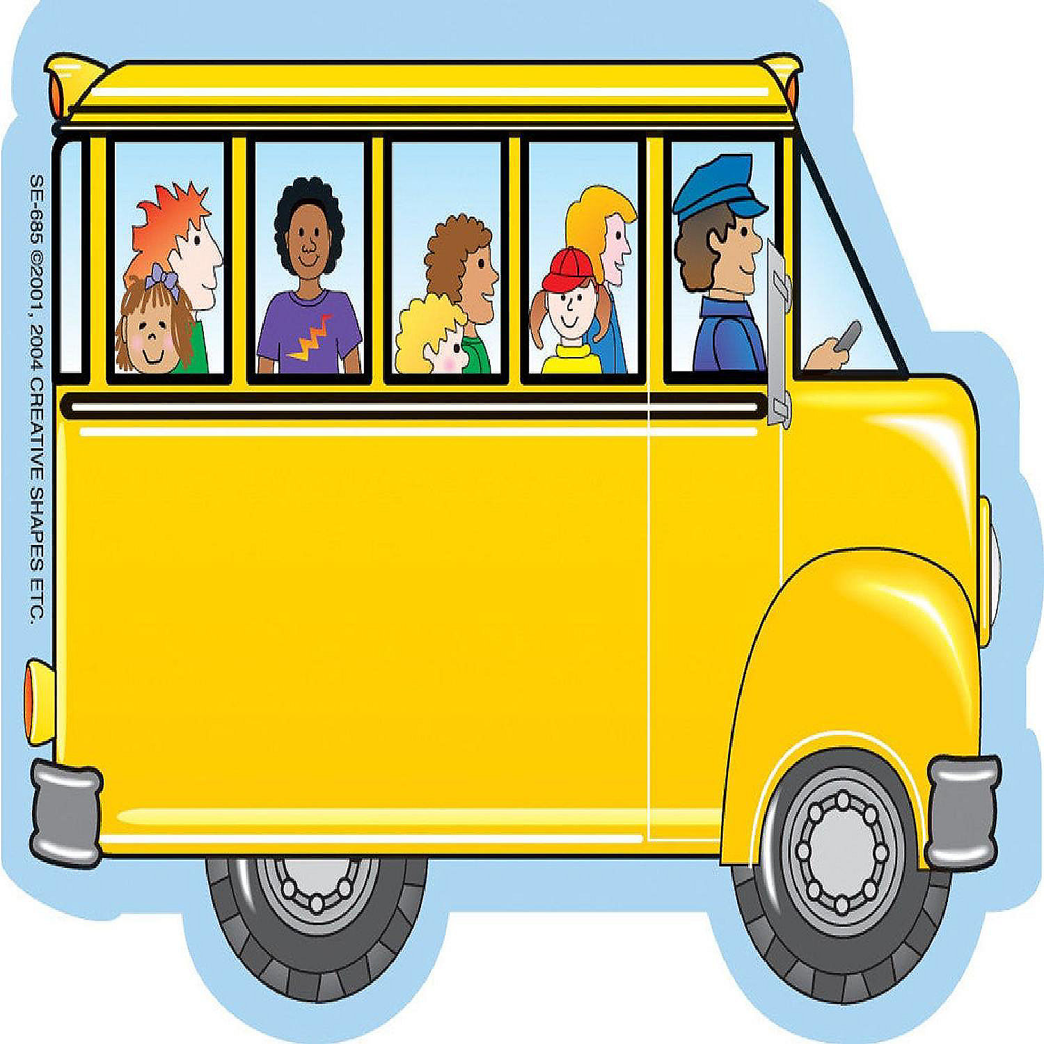 Creative Shapes Etc. - Mini Notepad - Bus With Kids