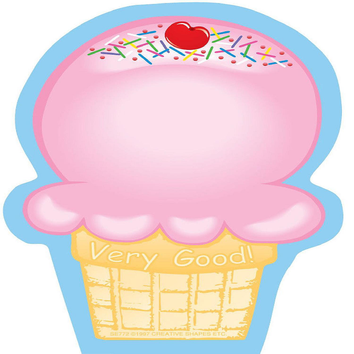 Creative Shapes Etc. - Mini Notepad - Ice Cream Cone | Oriental Trading