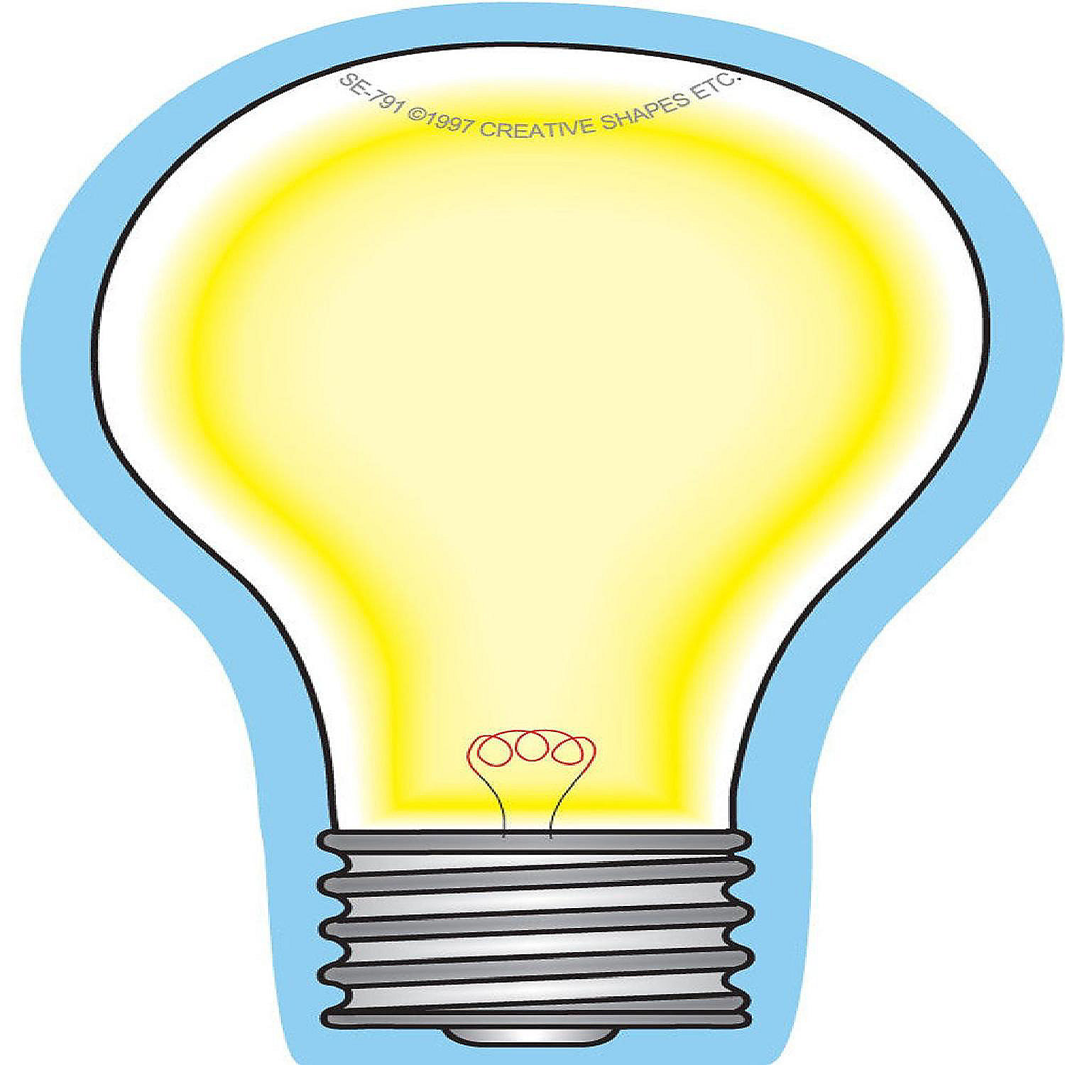 Creative Shapes Etc. - Mini Notepad - Light Bulb