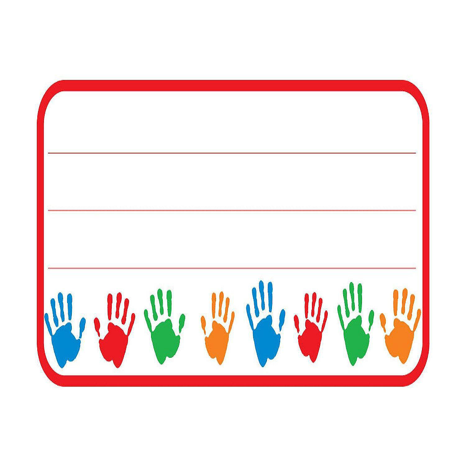 Creative Shapes Etc. - Nametag - Hands