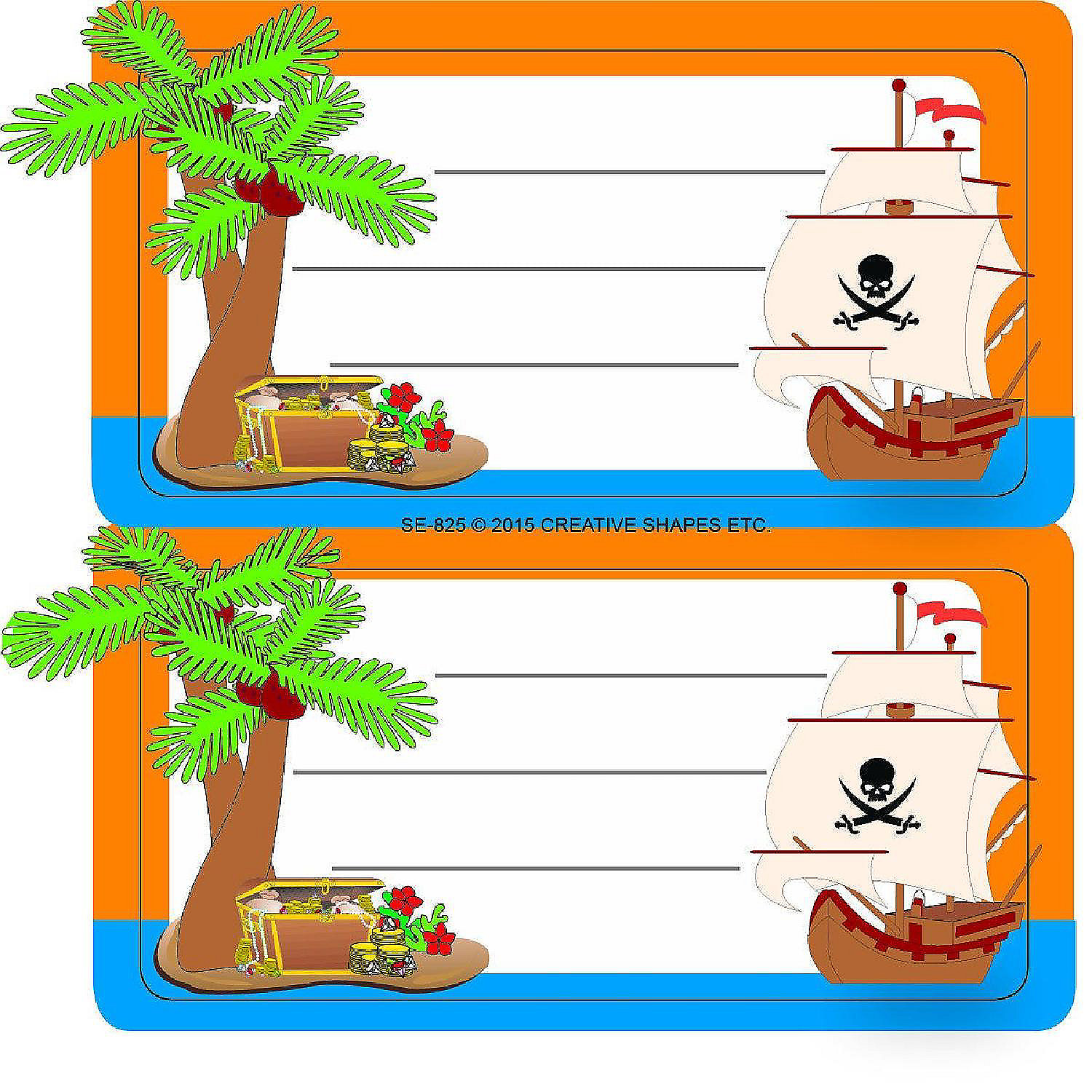 Creative Shapes Etc. - Nametag - Pirate | Oriental Trading