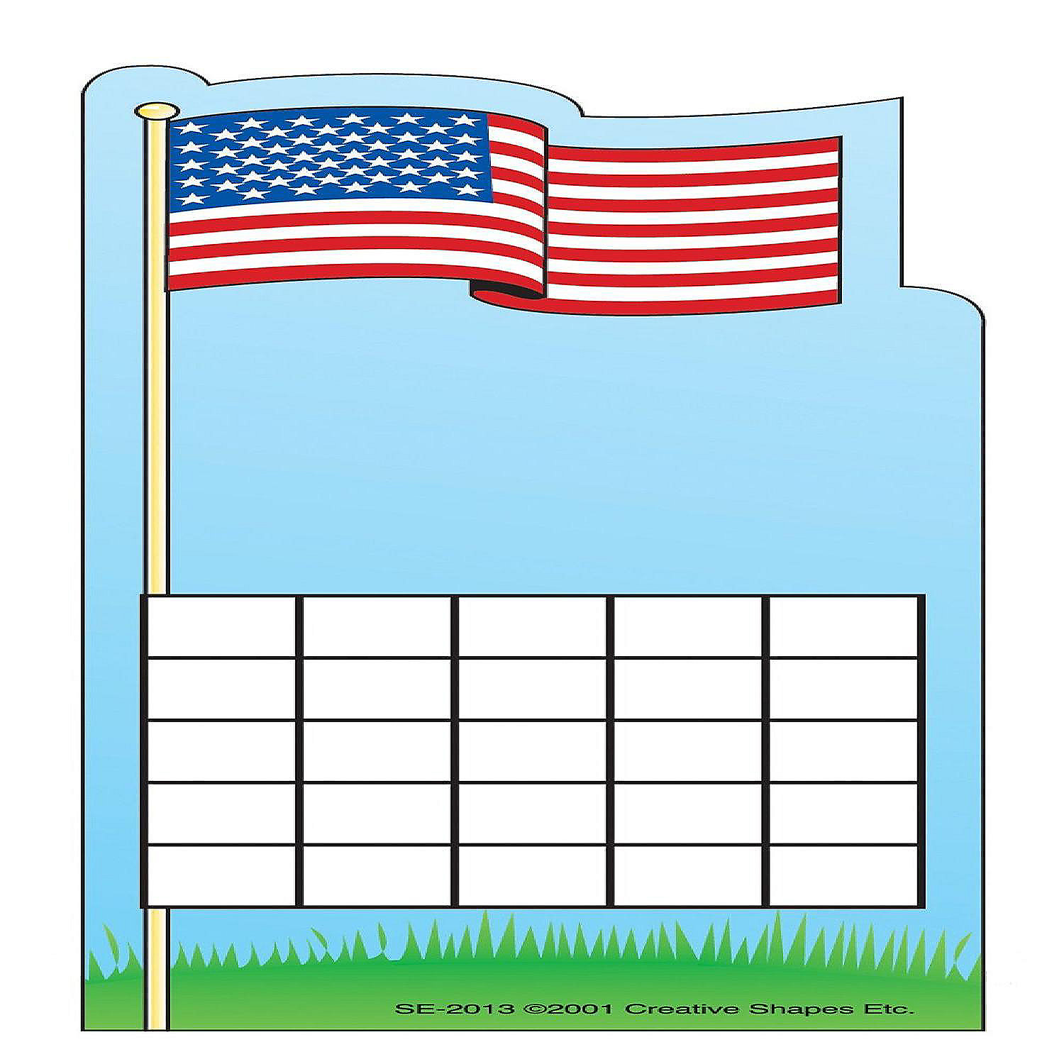 Creative Shapes Etc. - Personal Incentive Chart - Flag
