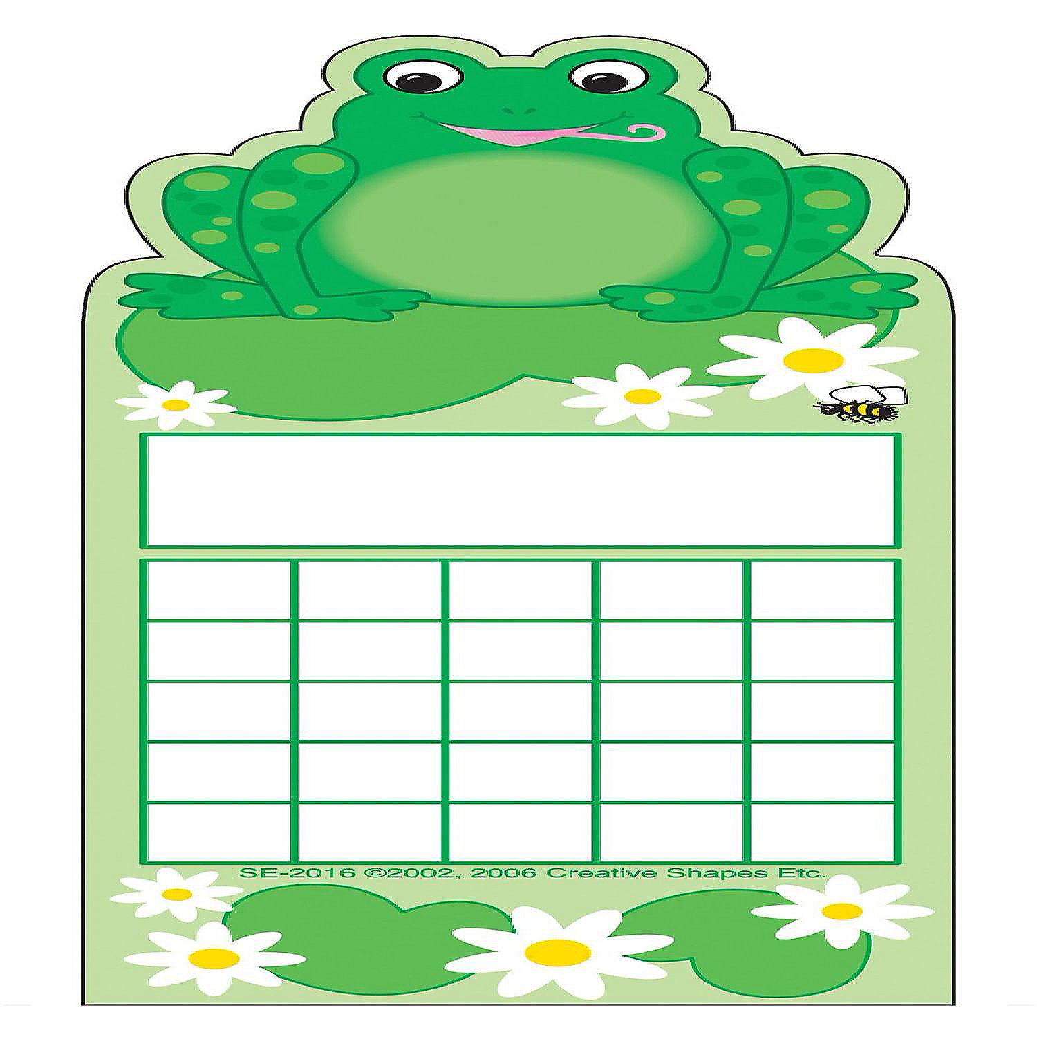 Creative Shapes Etc. - Personal Incentive Chart - Frog