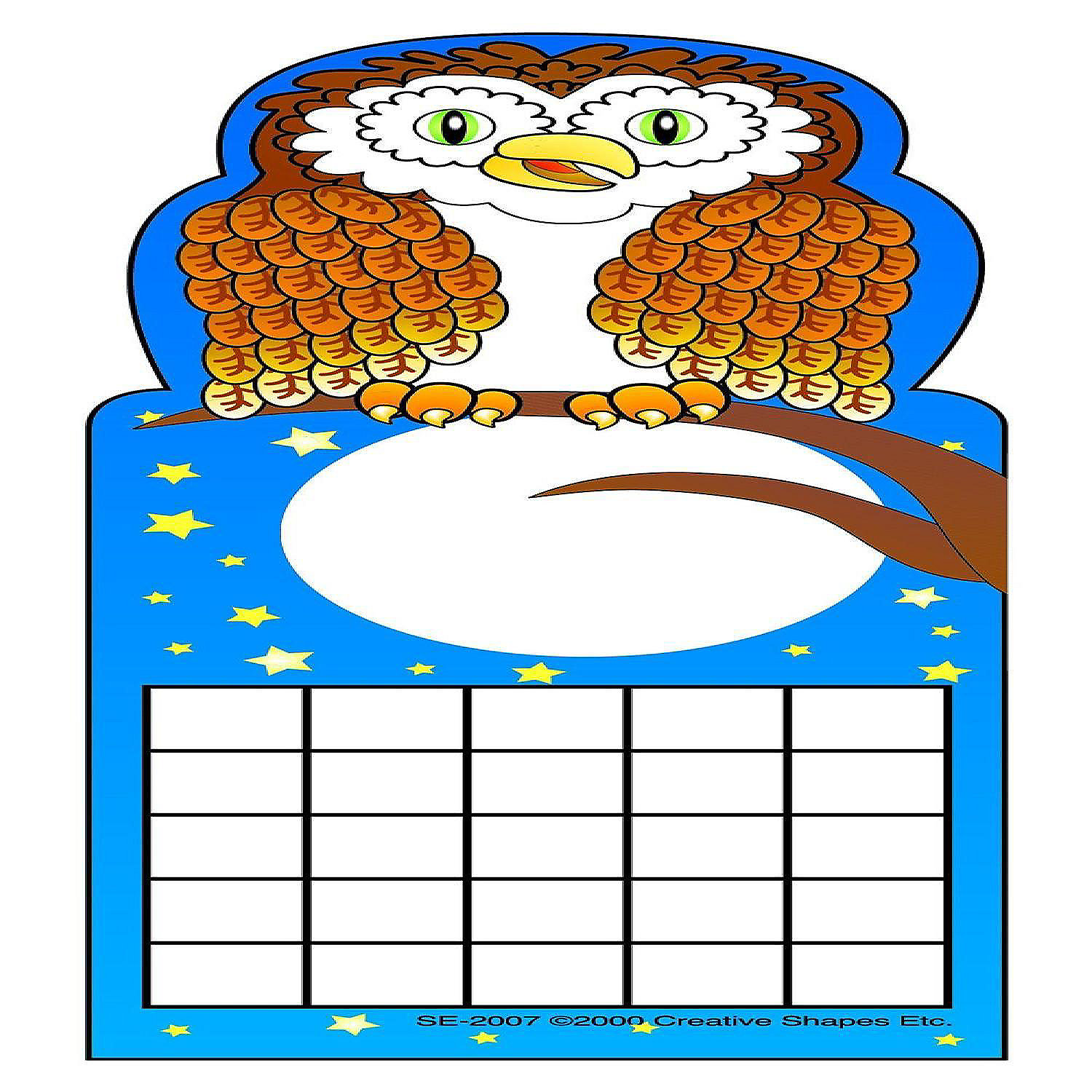Creative Shapes Etc. - Personal Incentive Chart - Owl