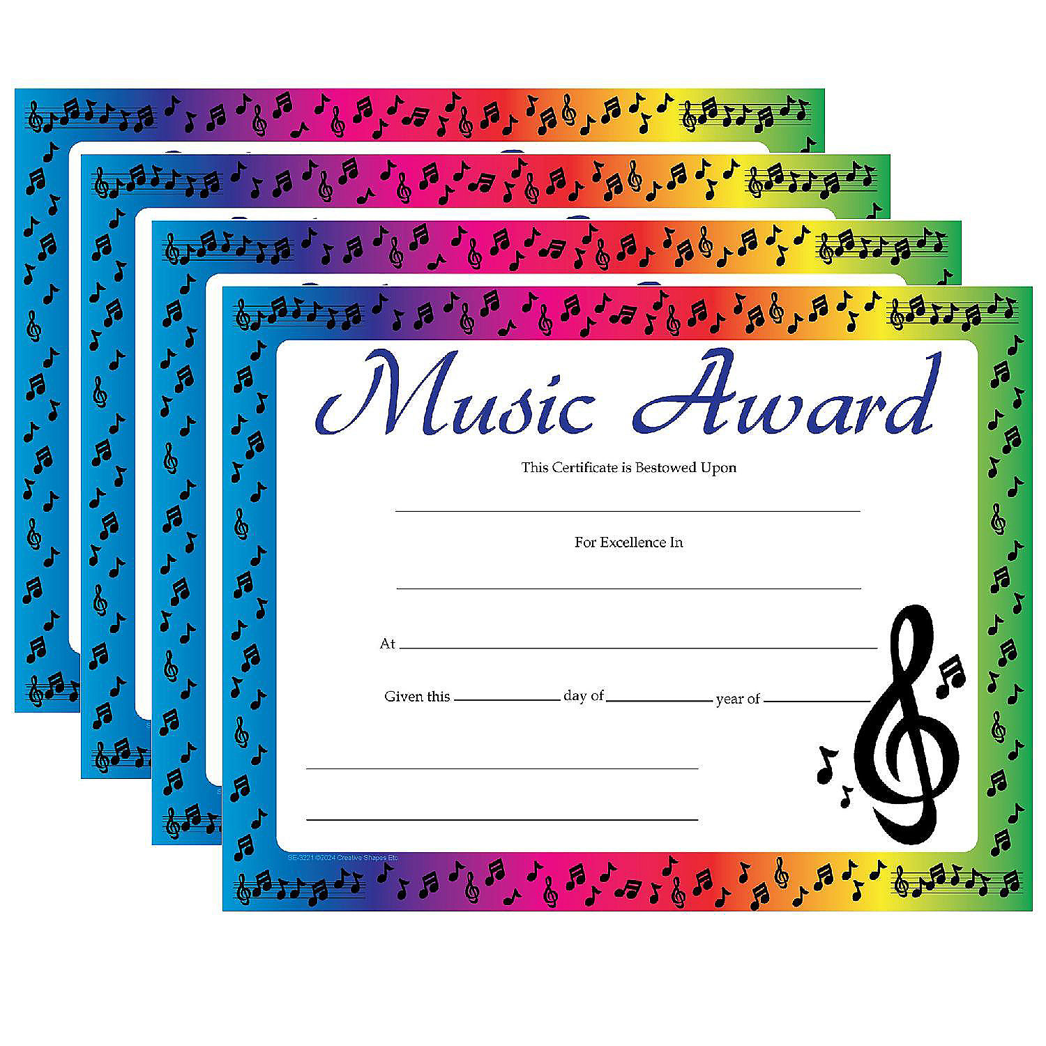 Creative Shapes Etc. - Recognition Certificate - Music Award | Oriental ...