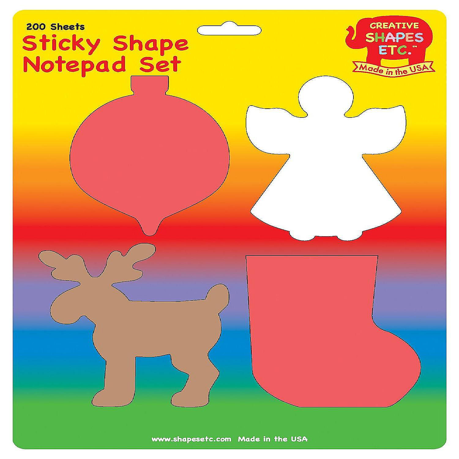 Creative Shapes Etc. - Sticky Notepad Set - Christmas | Oriental Trading