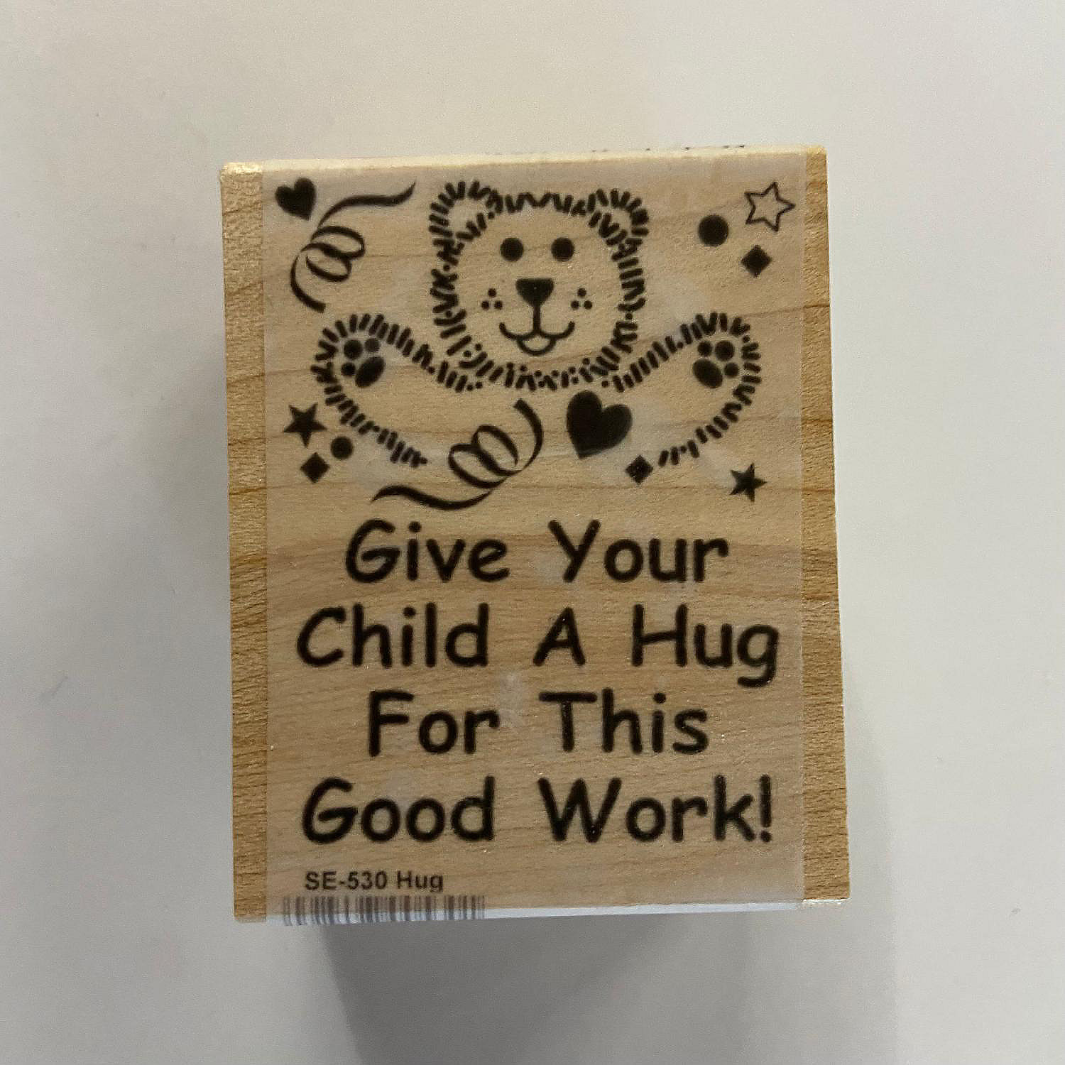 Creative Shapes Etc. - Teacher's Stamp - Hug | Oriental Trading