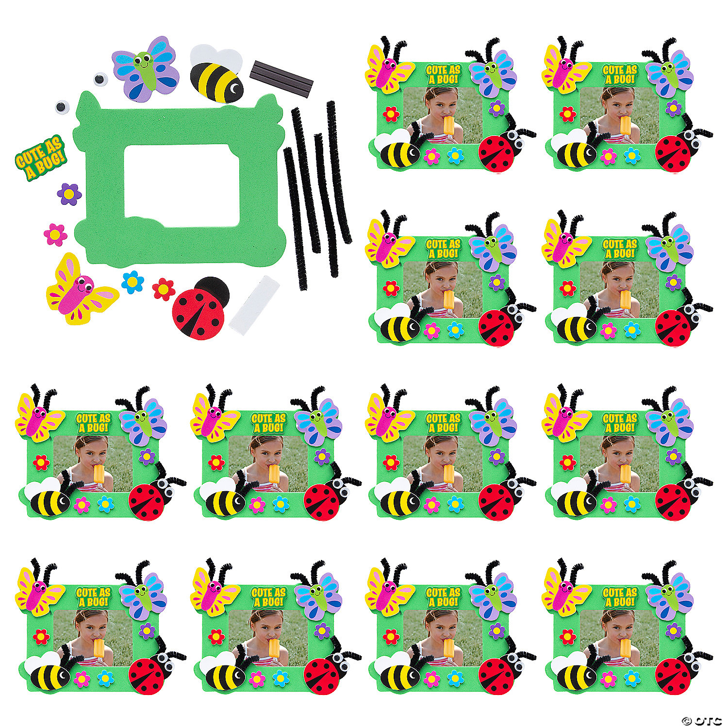 Cute As a Bug Picture Frame Magnet Craft Kit - Makes 12 | Oriental Trading