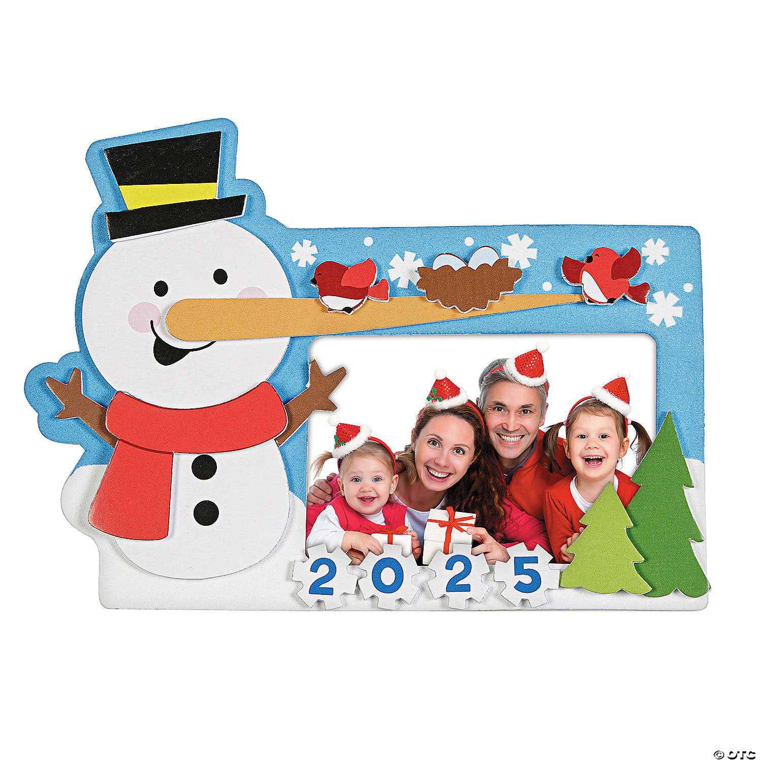 Dated Snowman Picture Frame Magnet Craft Kit