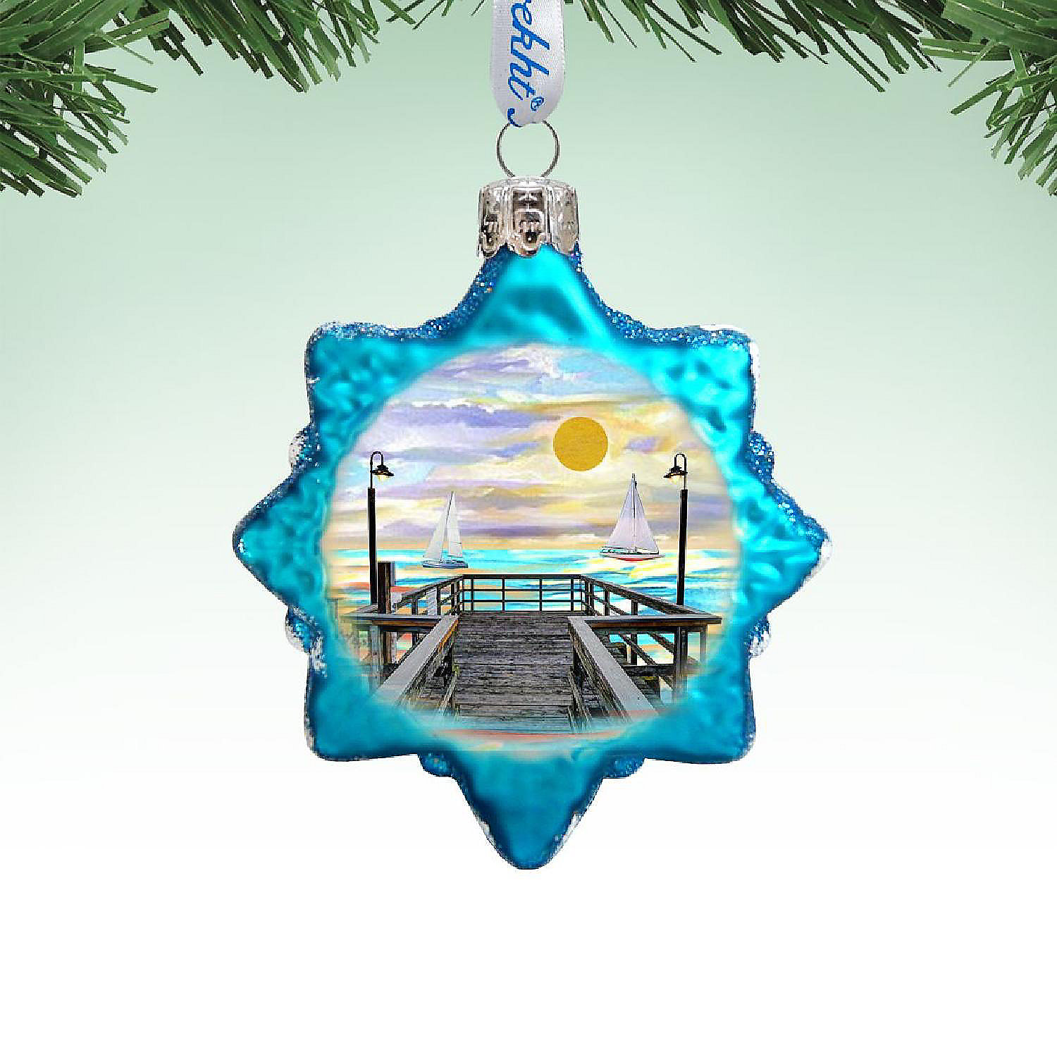 Designocracy Amazon Birds Glass Ornament | Oriental Trading