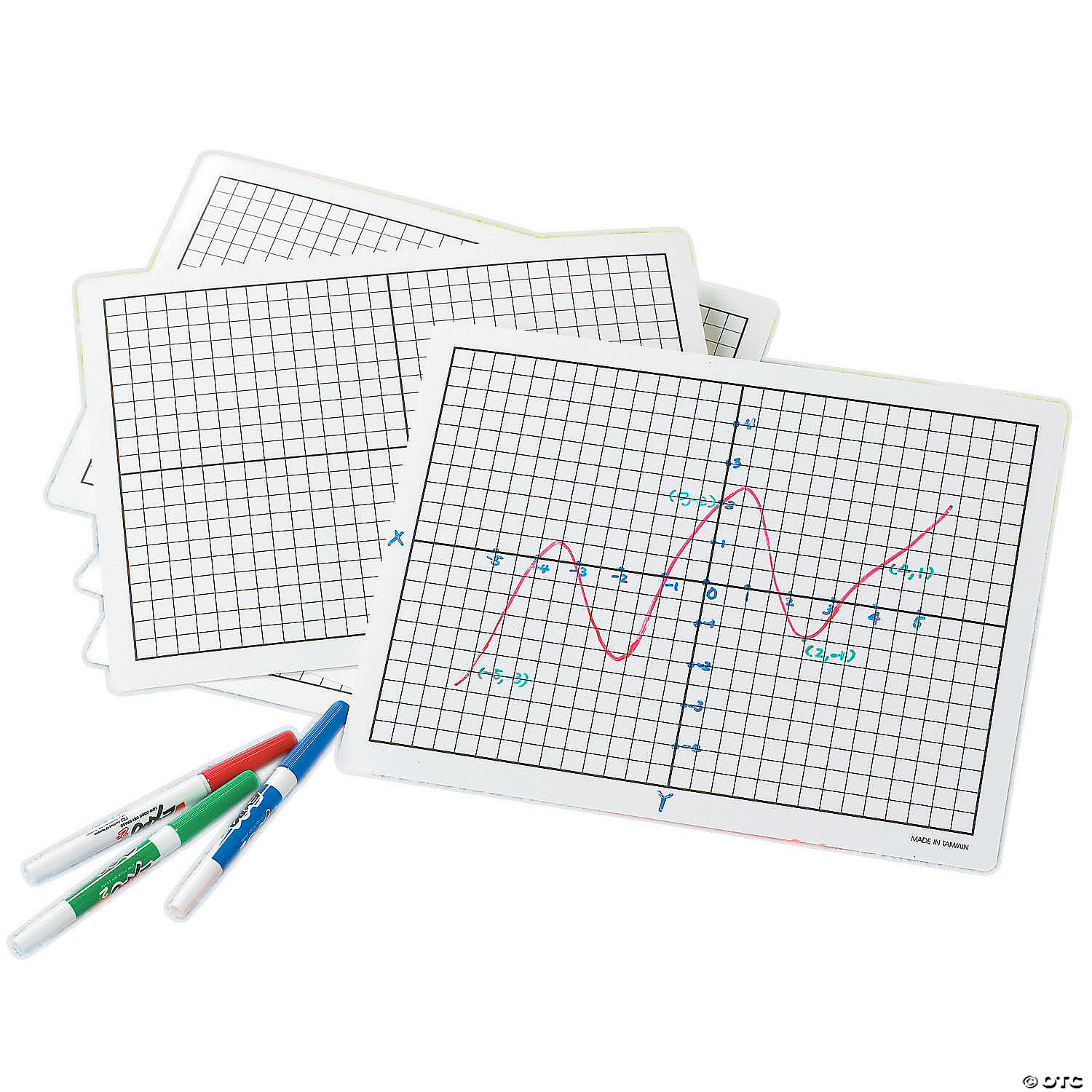 Didax Write And Wipe Coordinate Mats | Oriental Trading