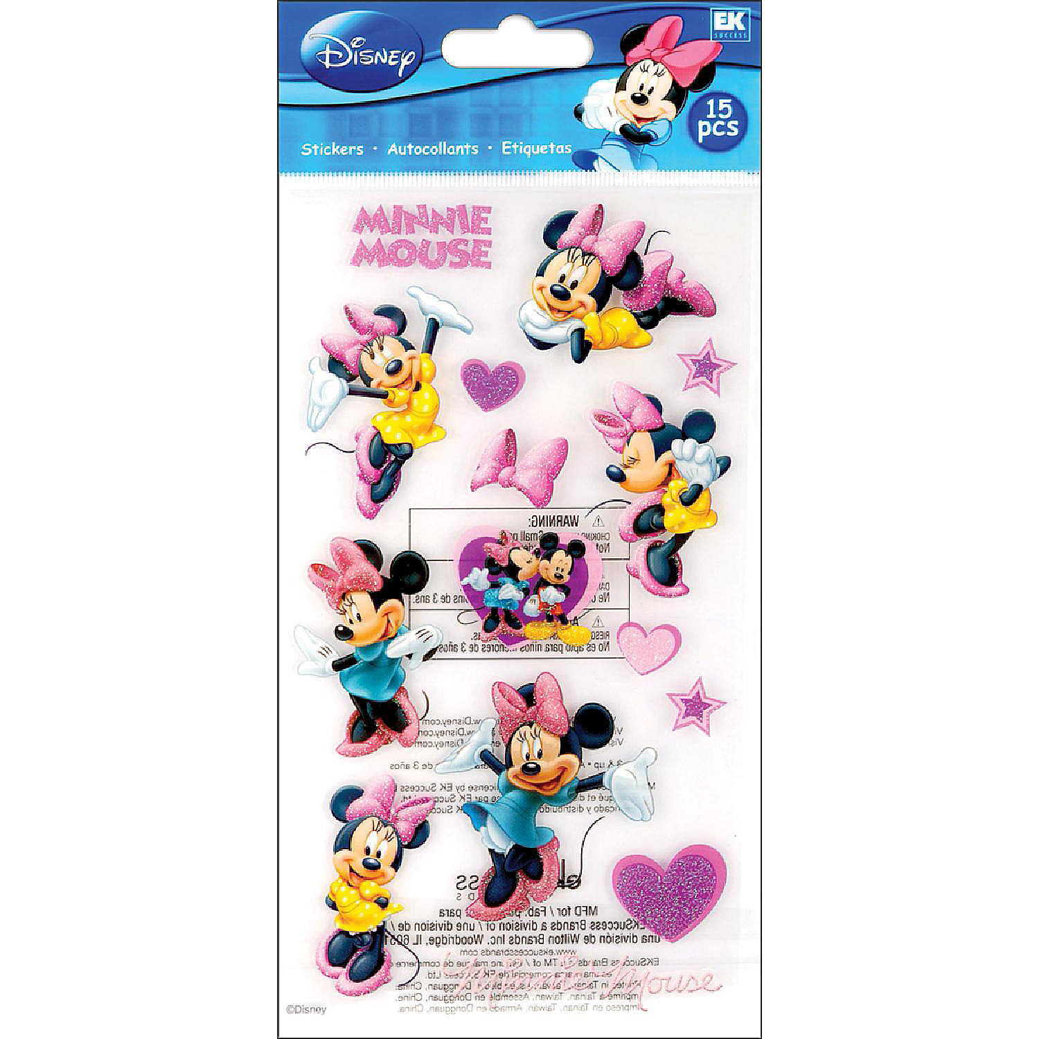 Disney Classic Stickers-Minnie Mouse | Oriental Trading