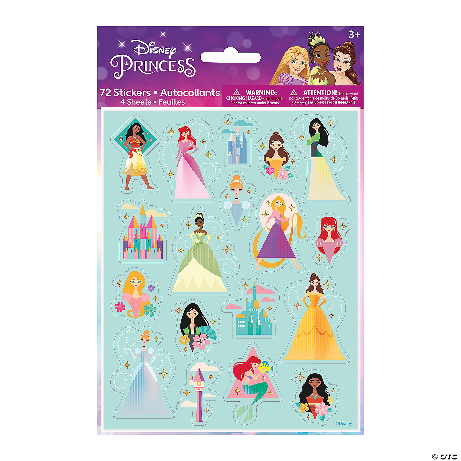 Disney Princess Sticker Sheets | Fun Express