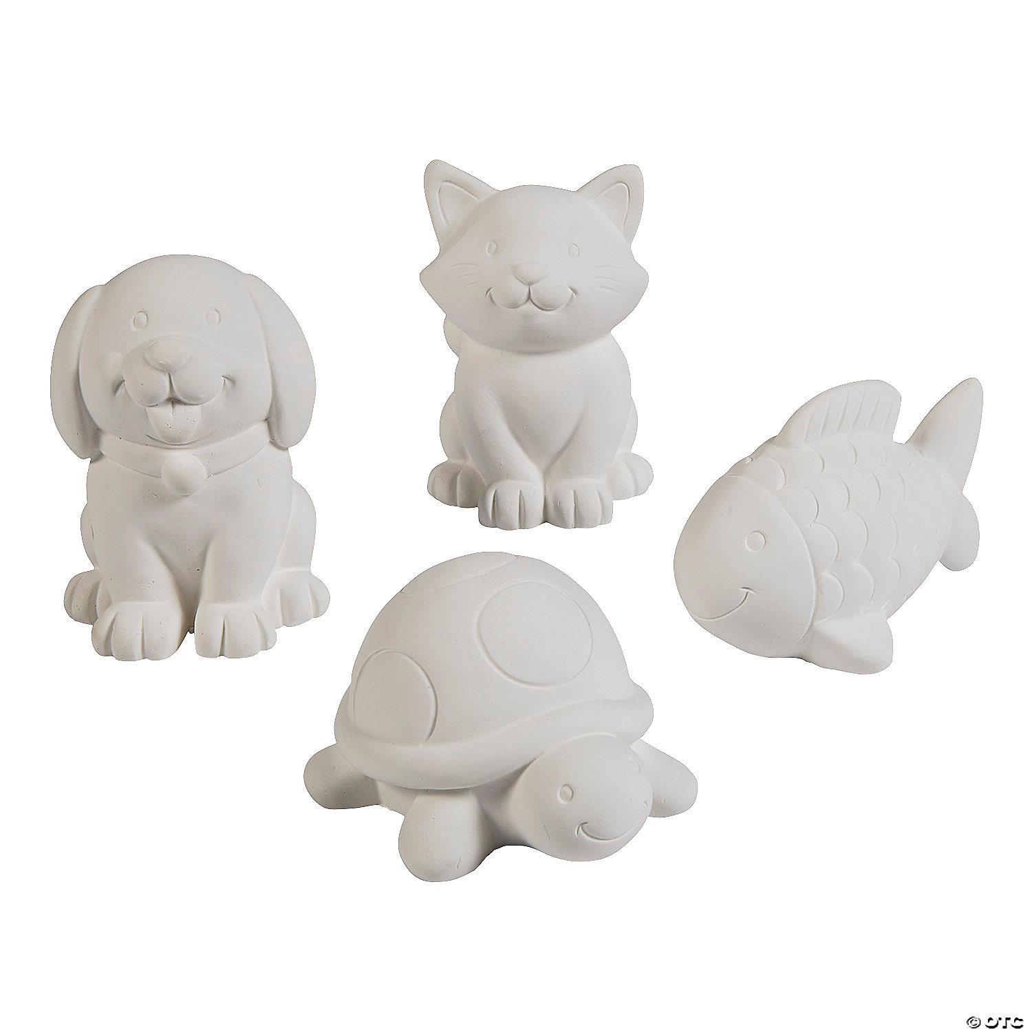 DIY Plaster Pet Figurines - 12 Pc.
