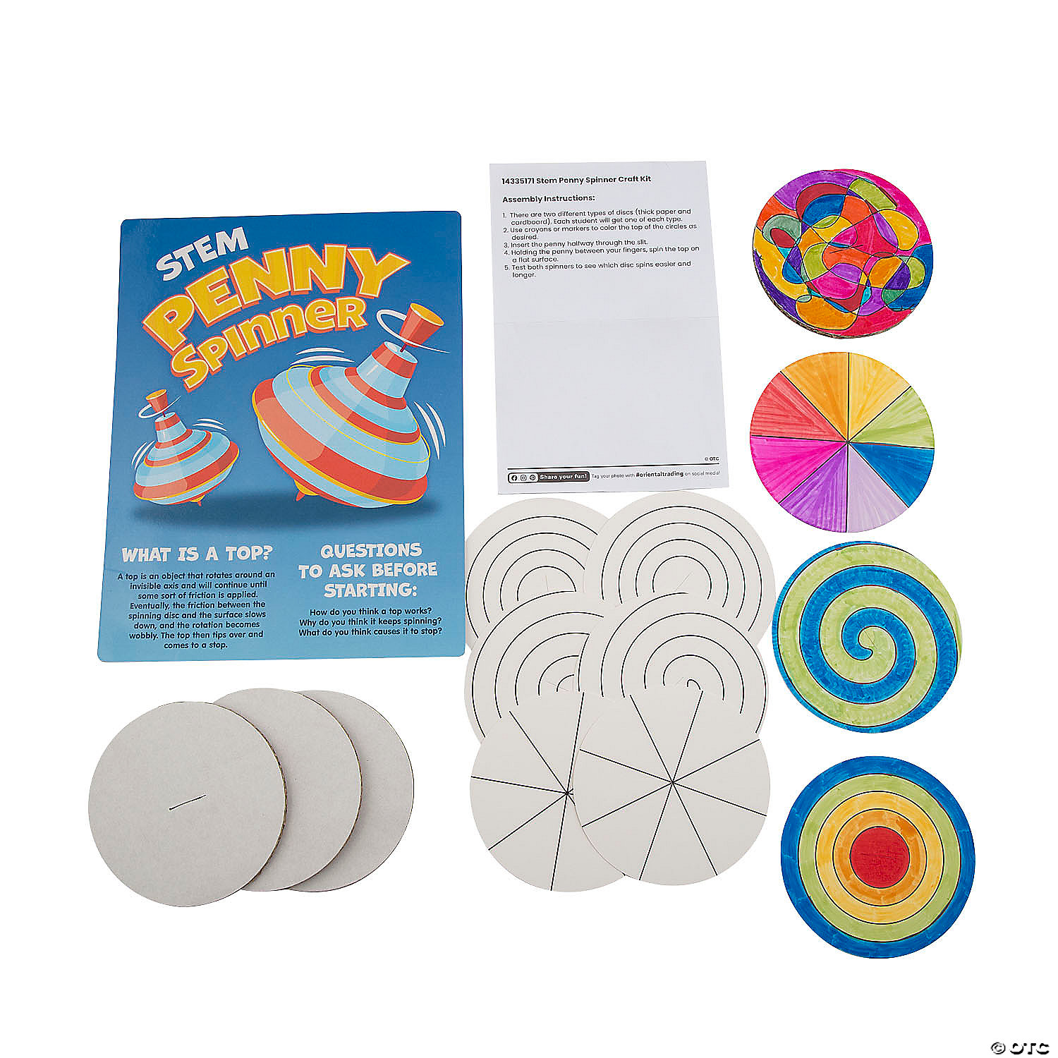 DIY STEAM Penny Spinner Learning Activities
