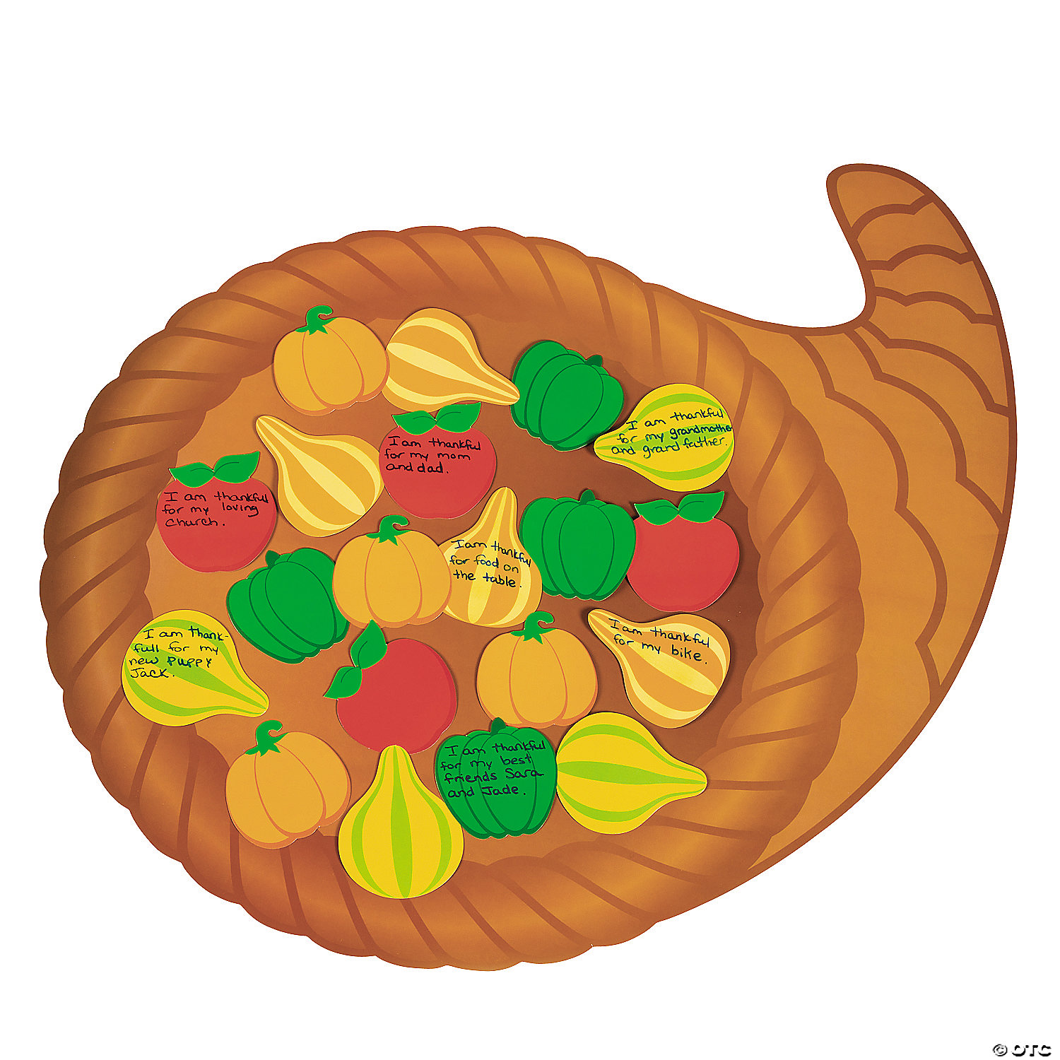 DIY Thankful Cornucopia Bulletin Board Set