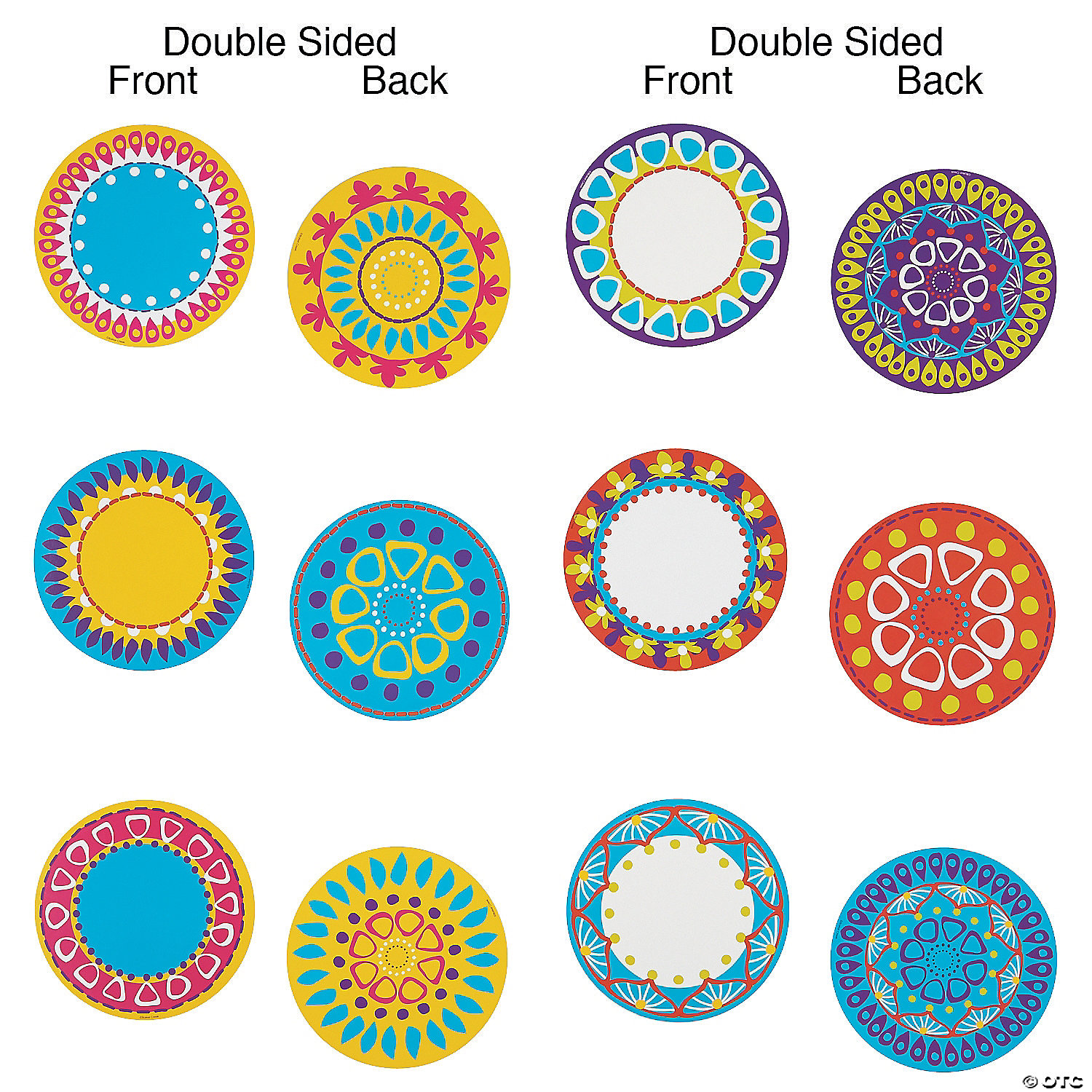 Double-Sided Moroccan Design Bulletin Board Cutouts | Fun Express