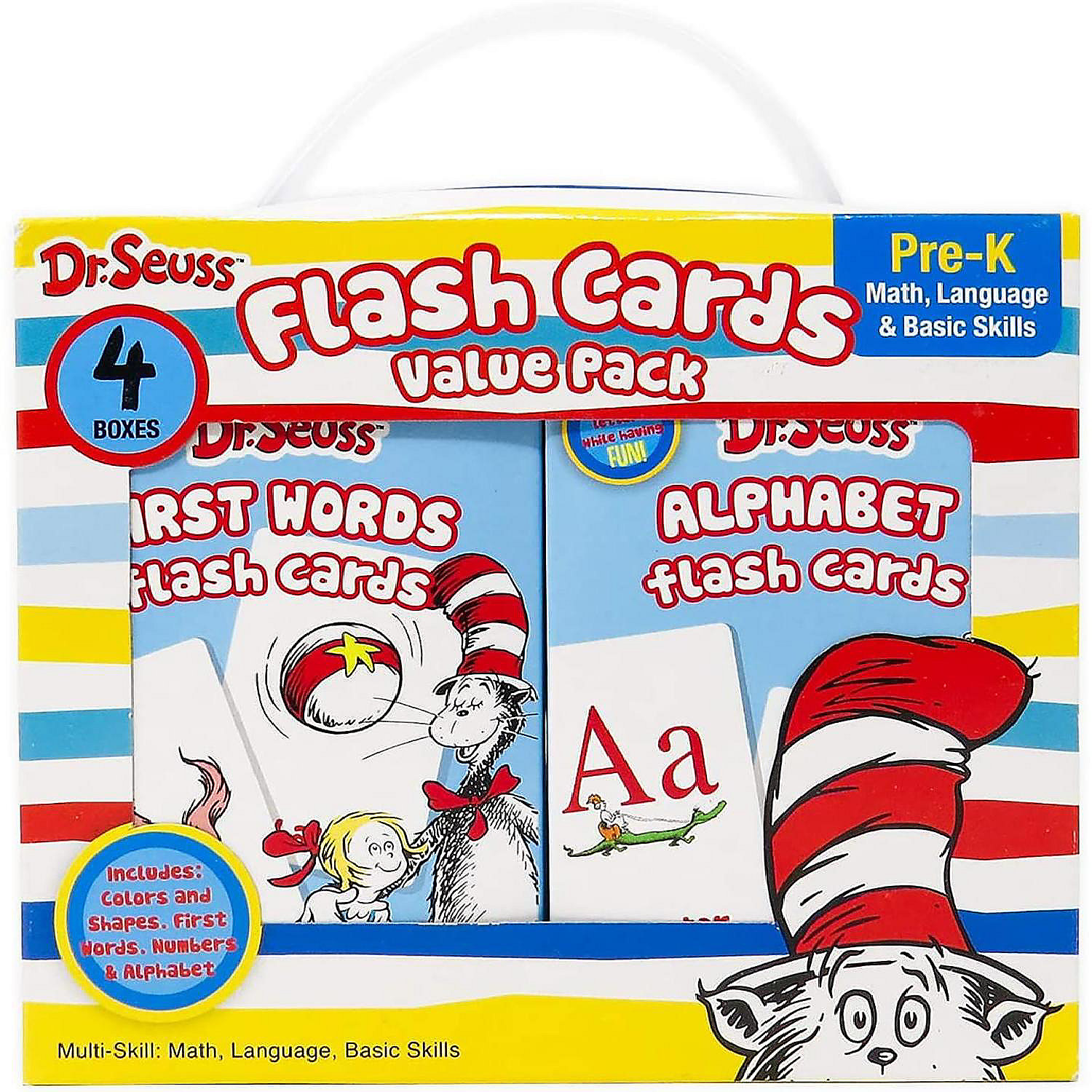 Dr. Seuss 4-in-1 Educational Flash Cards Value Pack | Oriental Trading