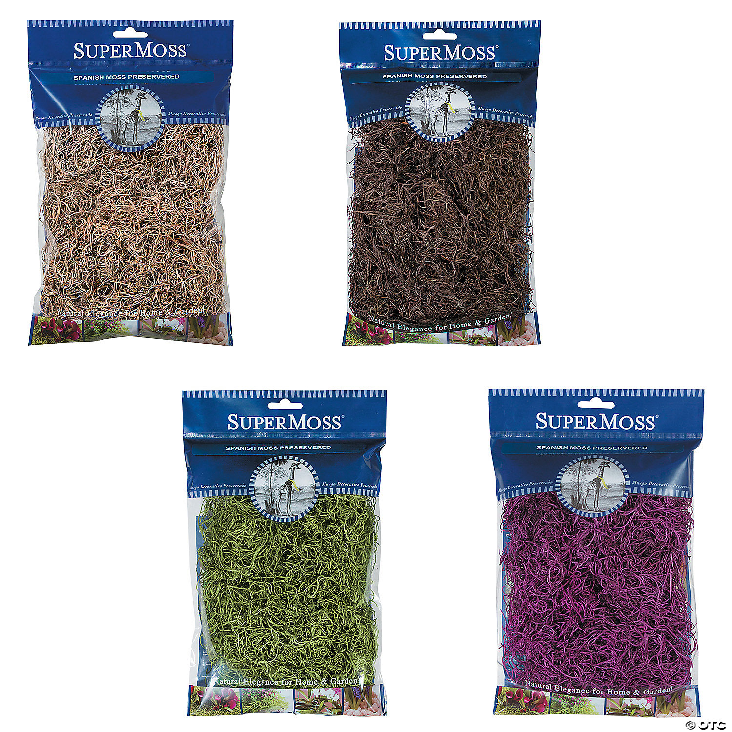Dried Spanish Moss Assortment Kit - 4 Pc.