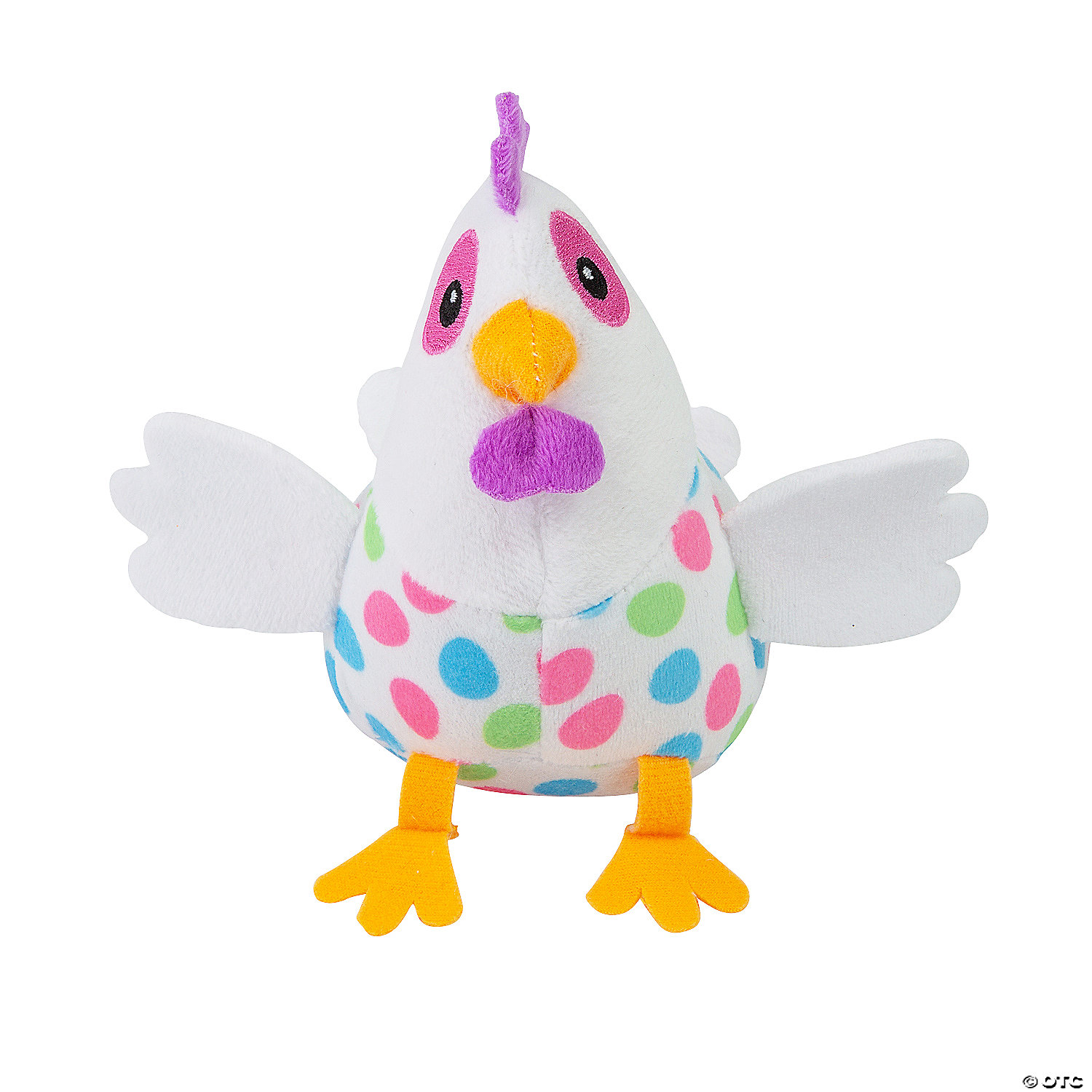 Easter Pastel Egg Pattern Stuffed Chickens