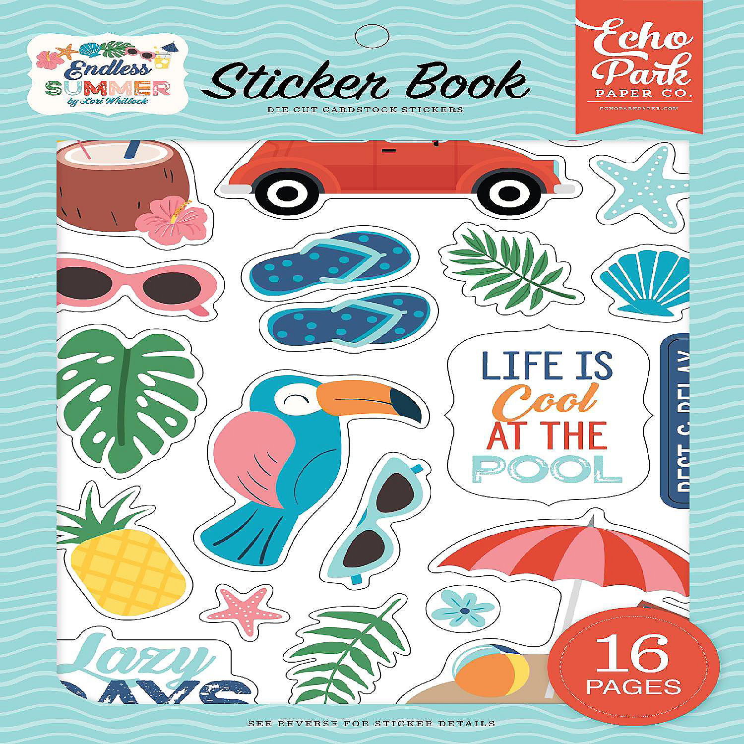 Echo Park Sticker Book-Endless Summer | Oriental Trading