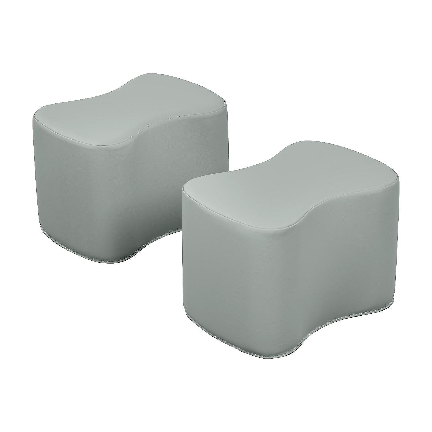 ECR4Kids SoftZone Toddler Modular Stool Set, Grey, 2-Pack | Oriental ...