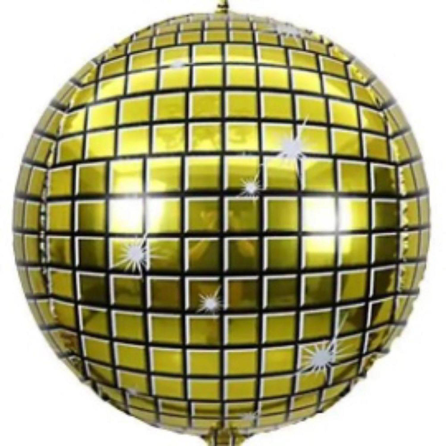 Edge Collections - 16" - Gold Disco Ball Balloon | Oriental Trading