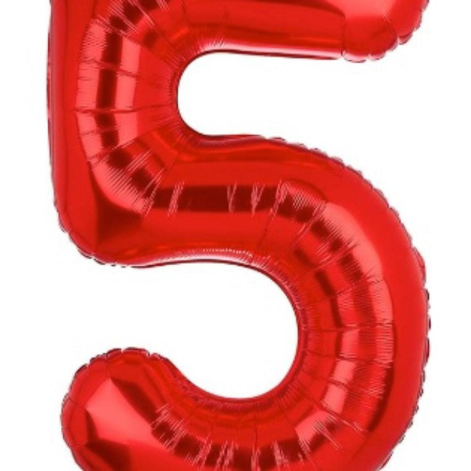 Edge Collections - 16" - Red - Foil Number 5 | Oriental Trading