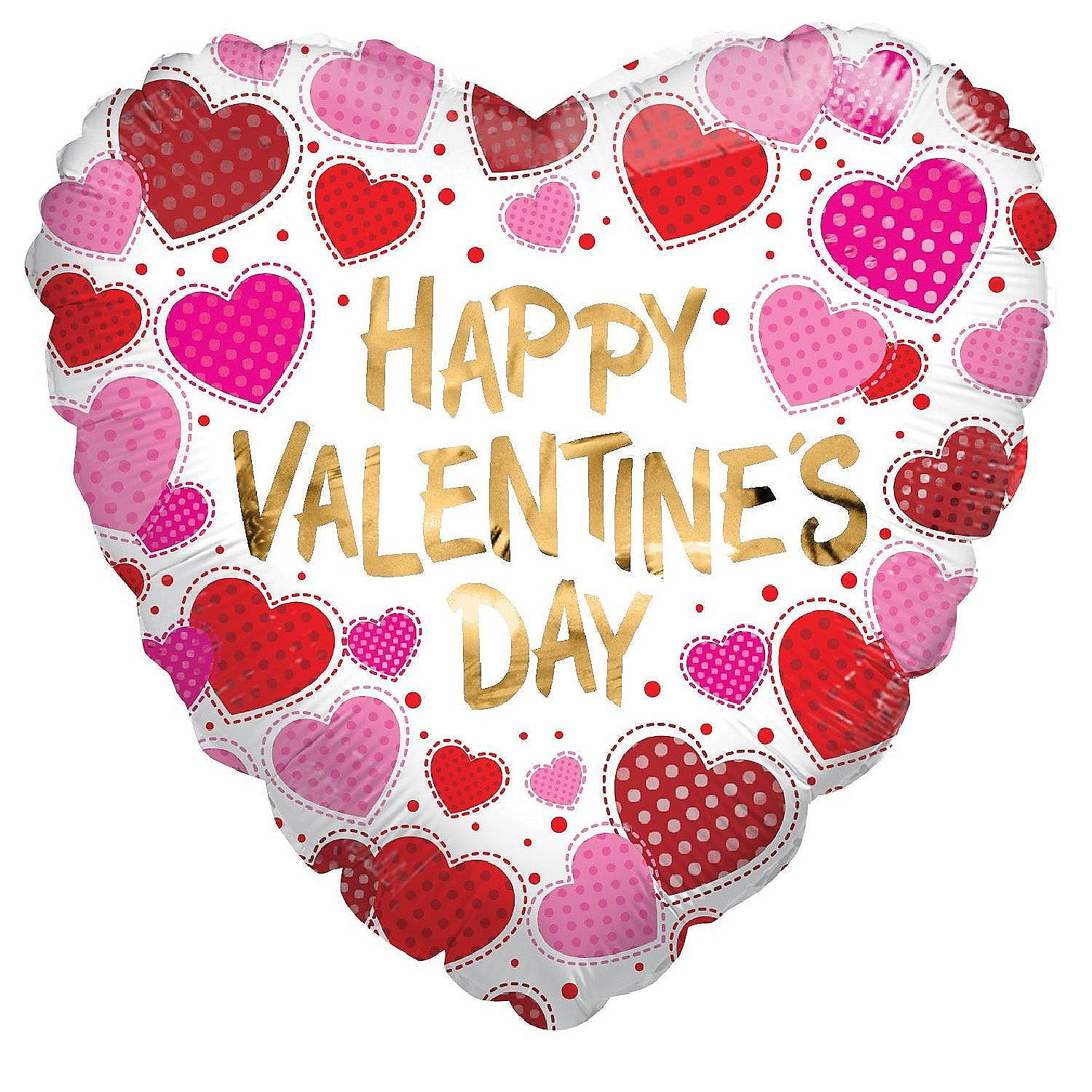 Edge Collections - 18" - Multicolor - Heart Foil Balloon | Oriental Trading