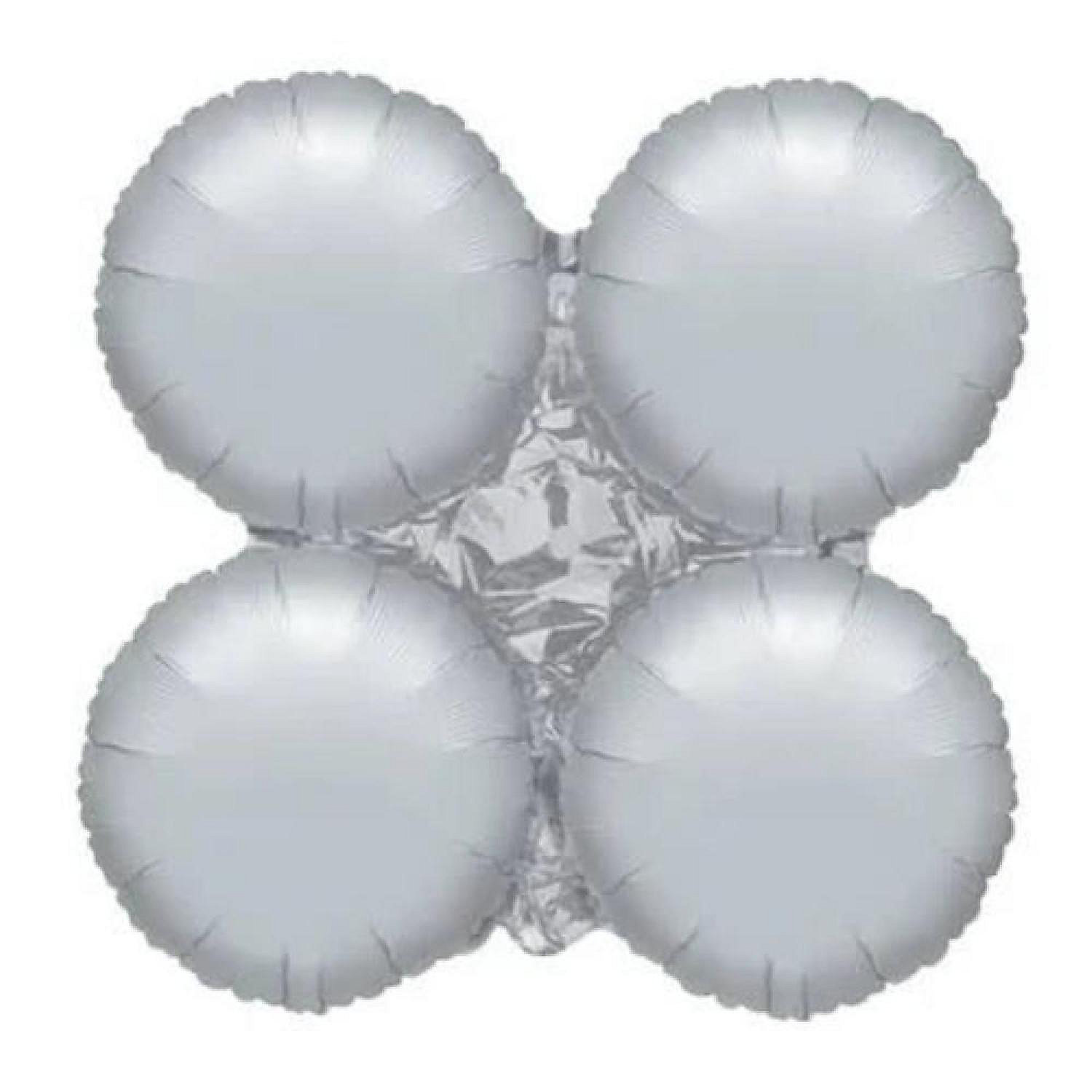 Edge Collections - 30" - Silver - Quad Arch Balloons