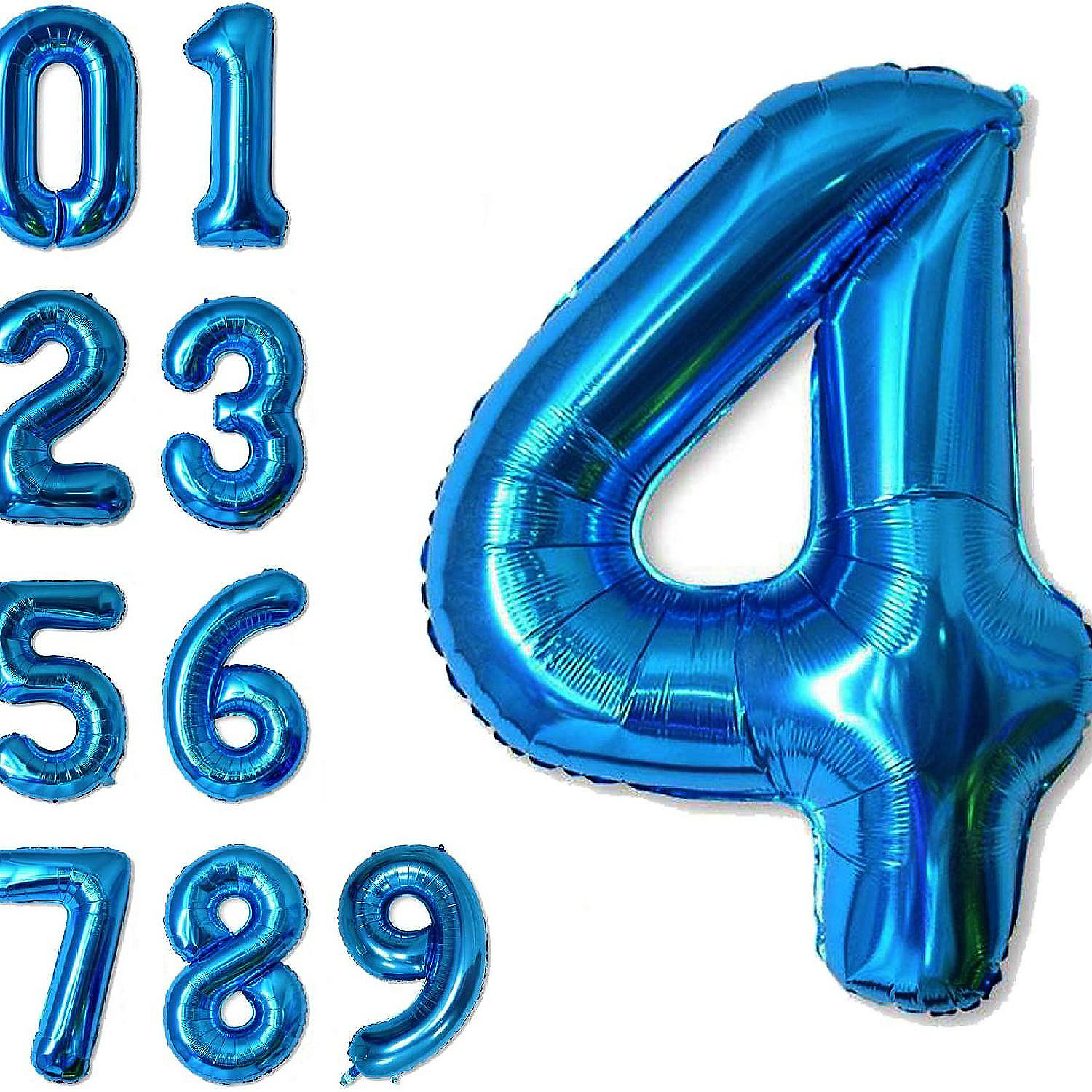 Edge Collections - 34" - Blue - Foil Balloons | Oriental Trading