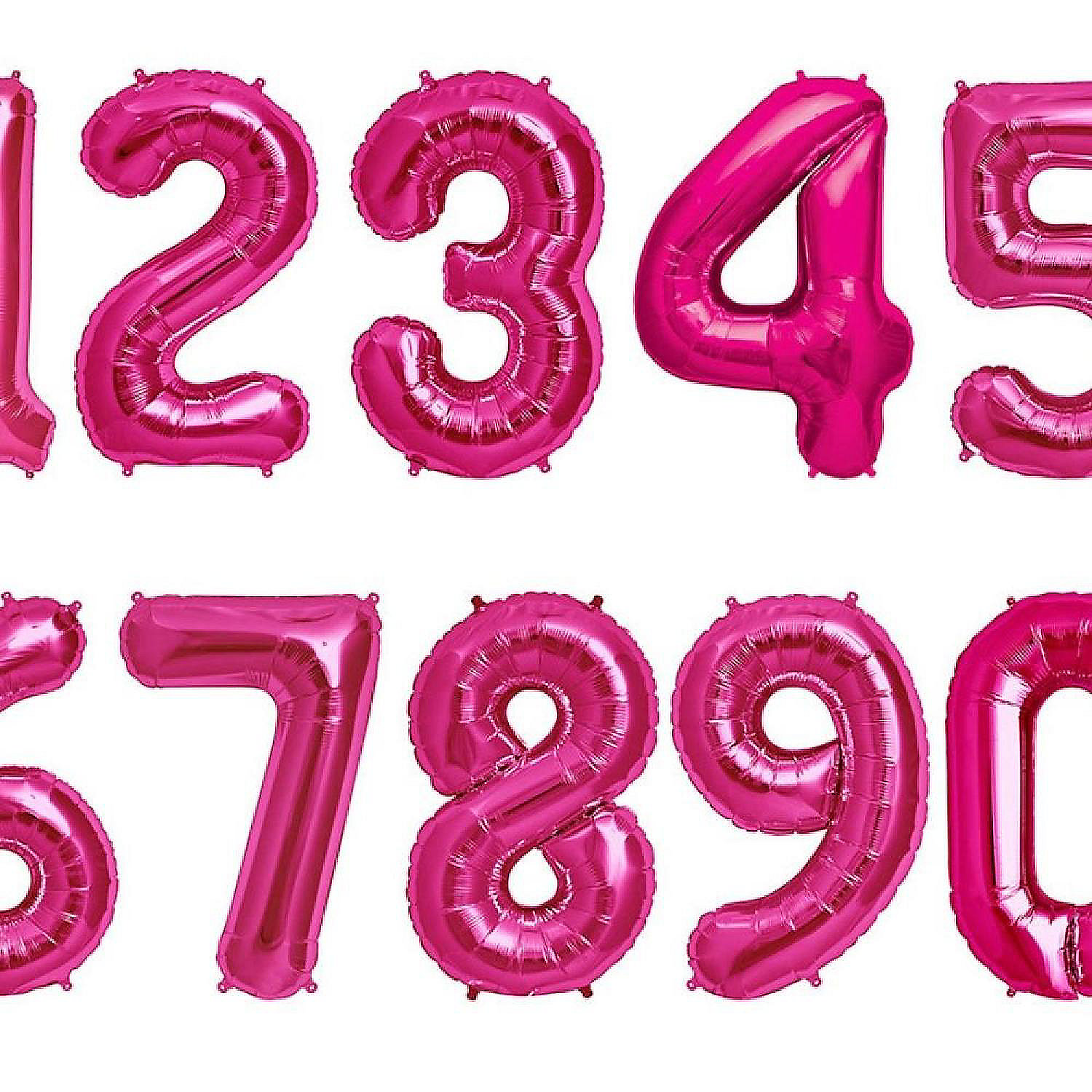 Edge Collections - 34" - Pink - Foil Numbers | Oriental Trading