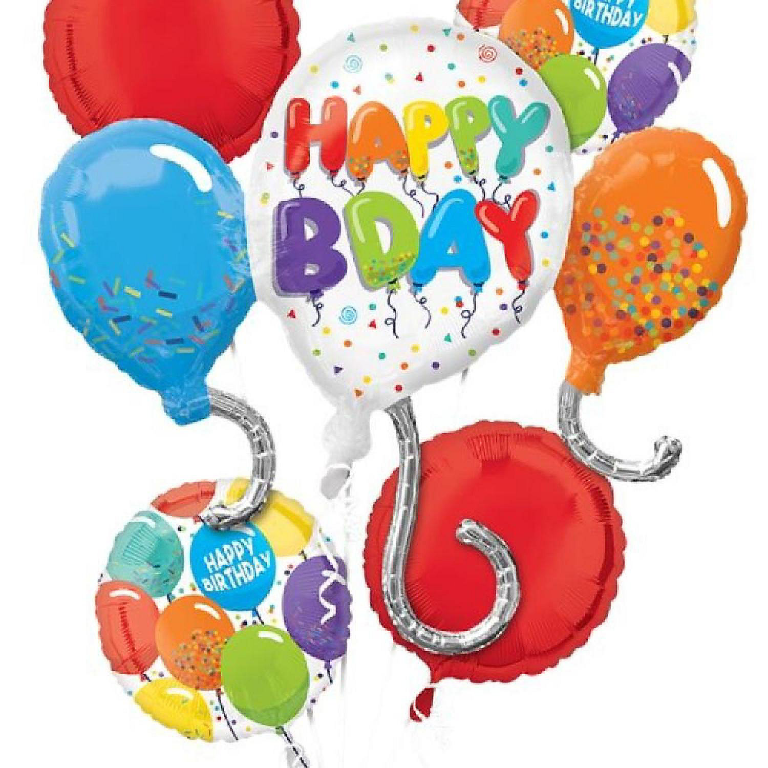 Edge Collections - Multicolor - Birthday Balloon Bouquet