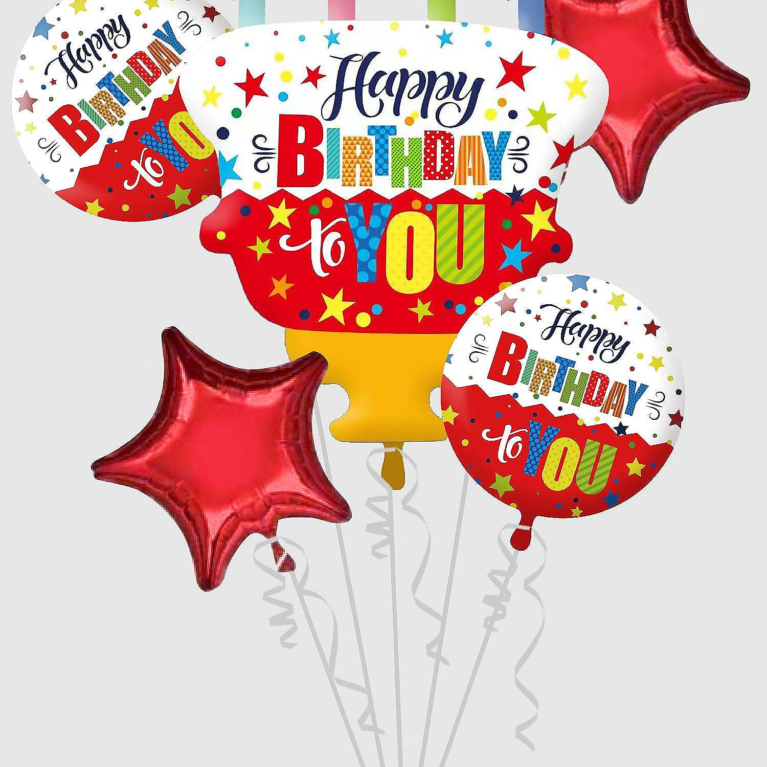 Edge Collections - Multicolor - Foil Balloon Bouquet